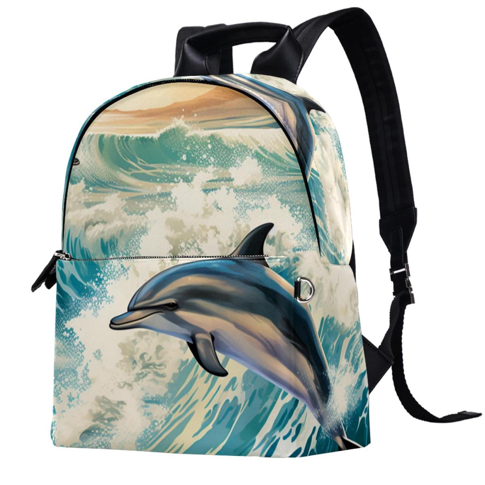 Dolphin Leather School Bags: Smart Backpack for Men Women Teens ...