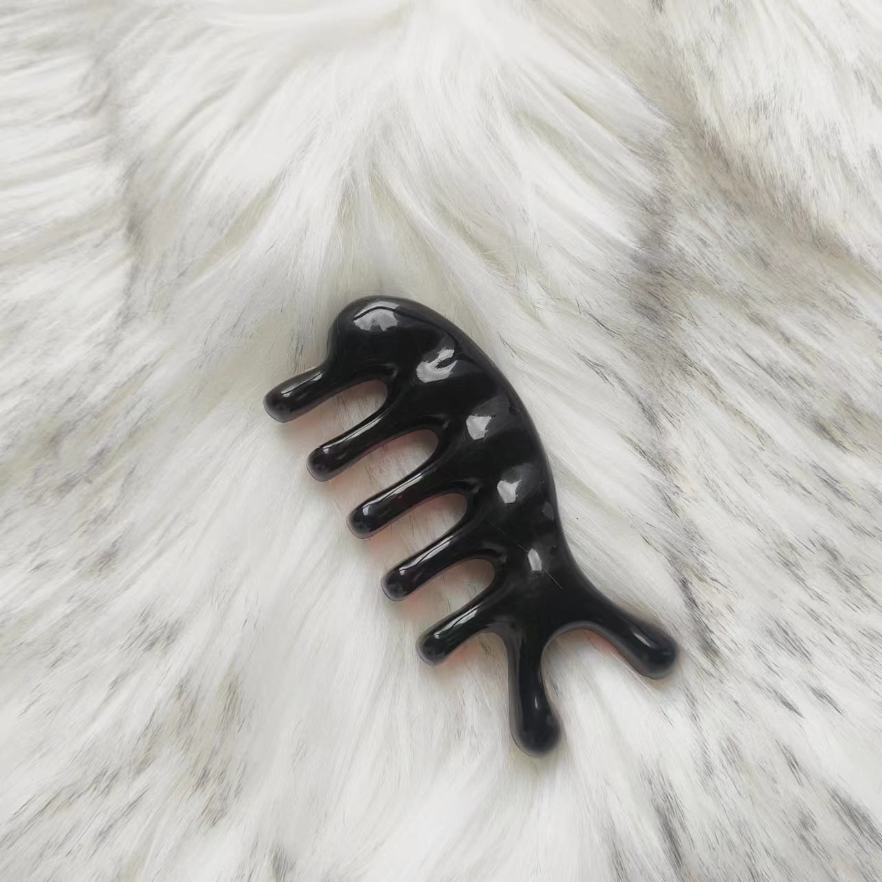 Dolphin Massage Shoulder and Neck Head Comb Resin Sandalwood Big Five ...