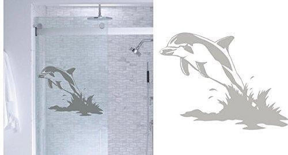 Dolphin Ocean DIY Etched Glass Vinyl Window - Walmart.com