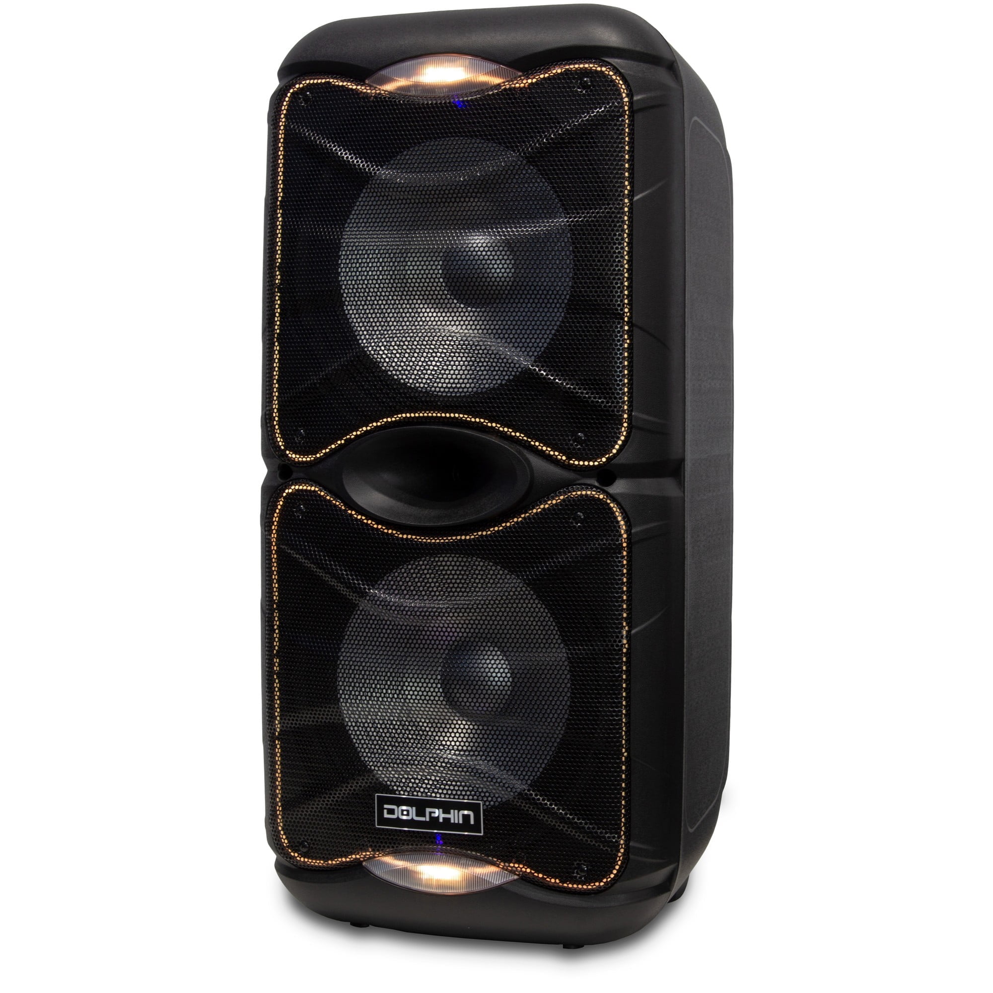 Dolphin Powerful Party Speaker, Rechargeable Portable Wireless Dual 12 ...