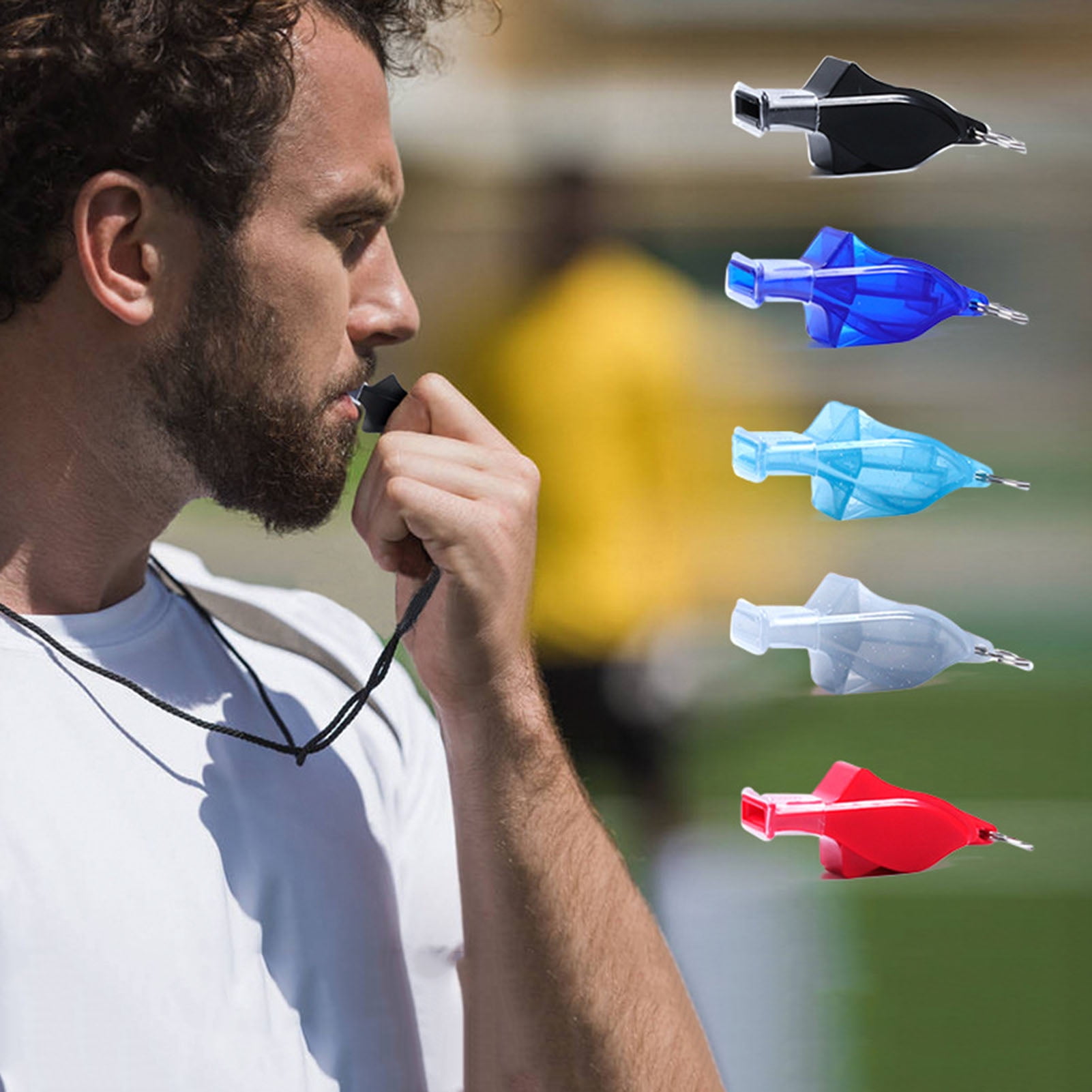 Dolphin Referee Whistle with Lanyard Hand Strap Storage Box Loud Sound ...