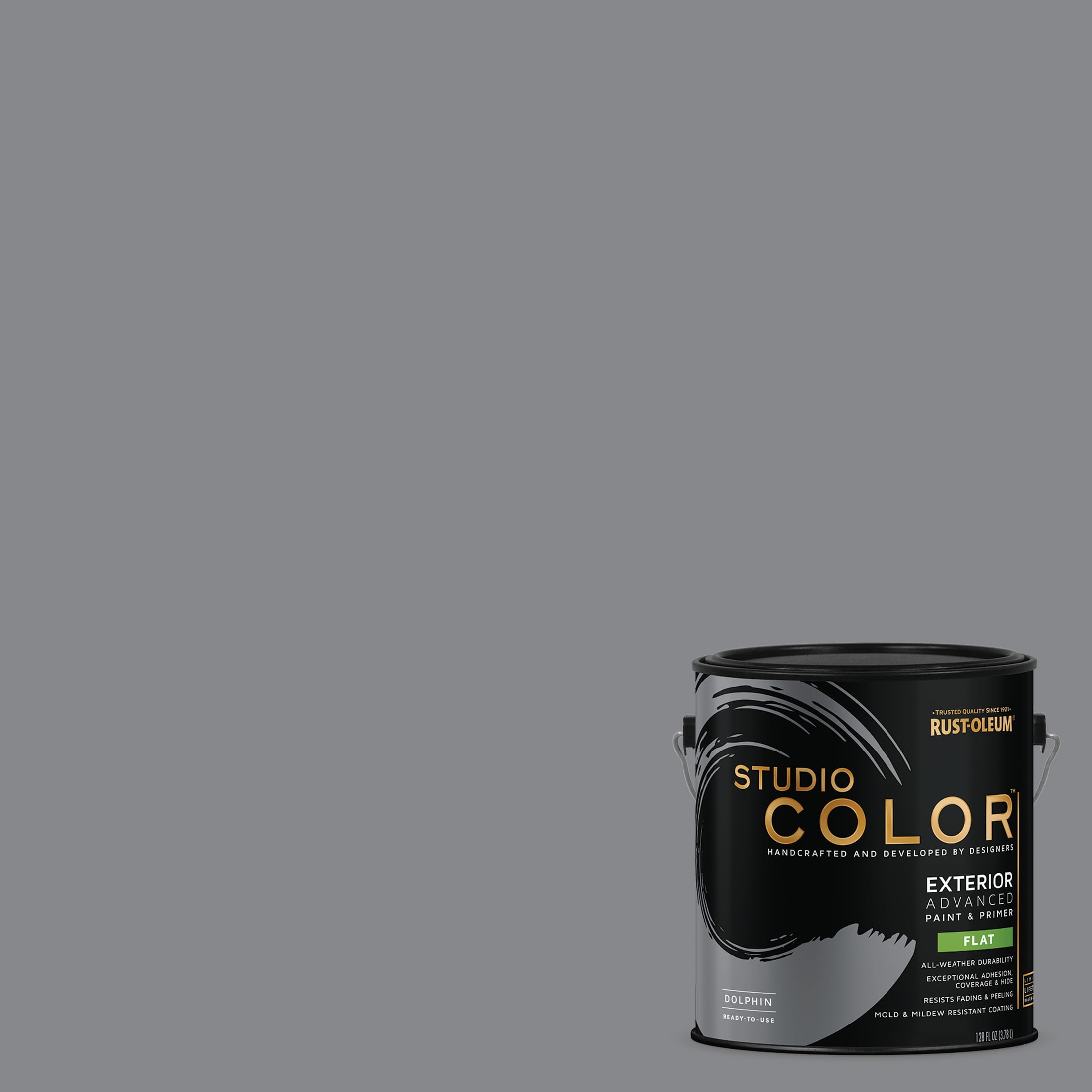 Dolphin, Rust-Oleum Studio Color Exterior Paint + Primer, Flat Finish ...