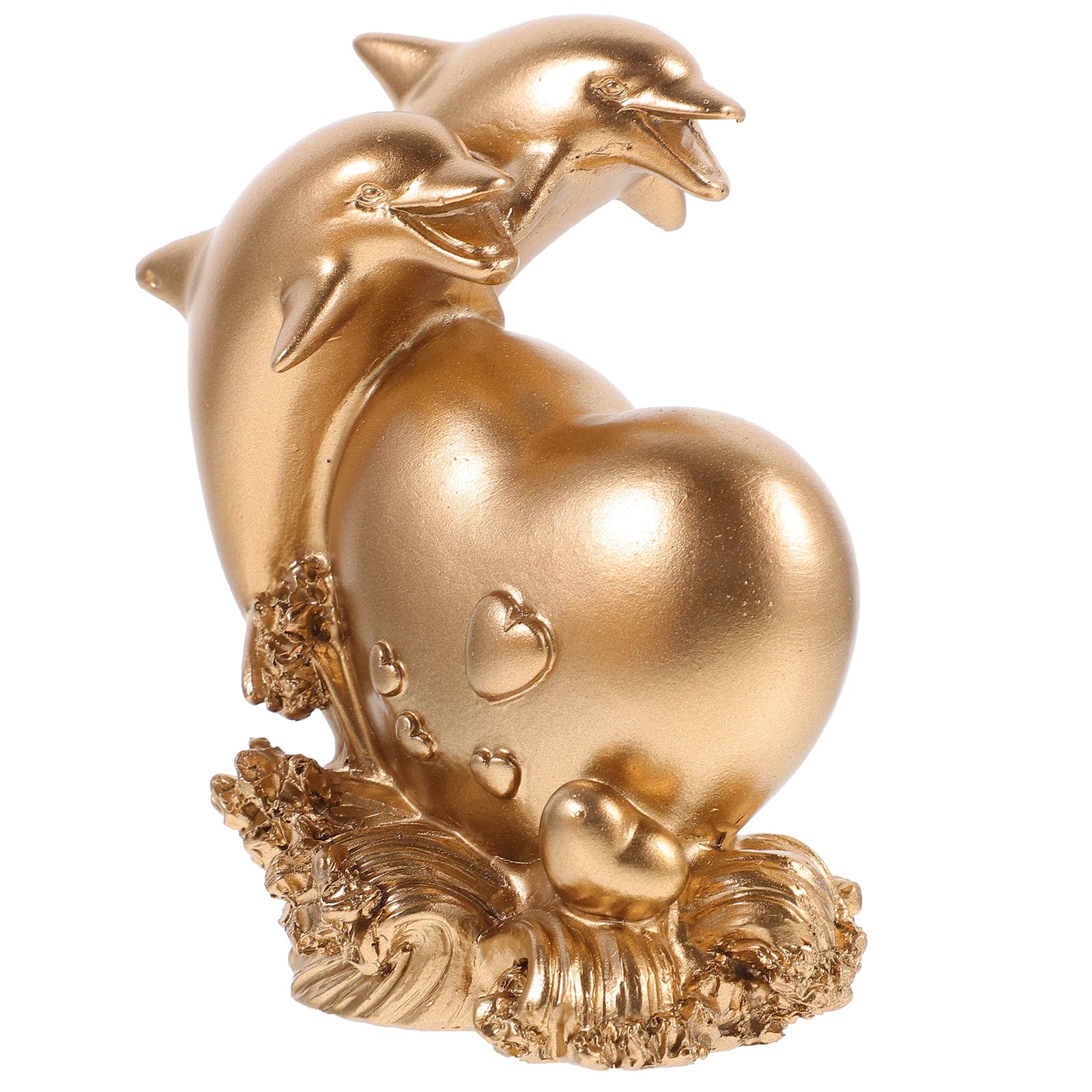 Resin Dolphin Sculpture Craft Statue for Bedroom Decor, Dolphin ...