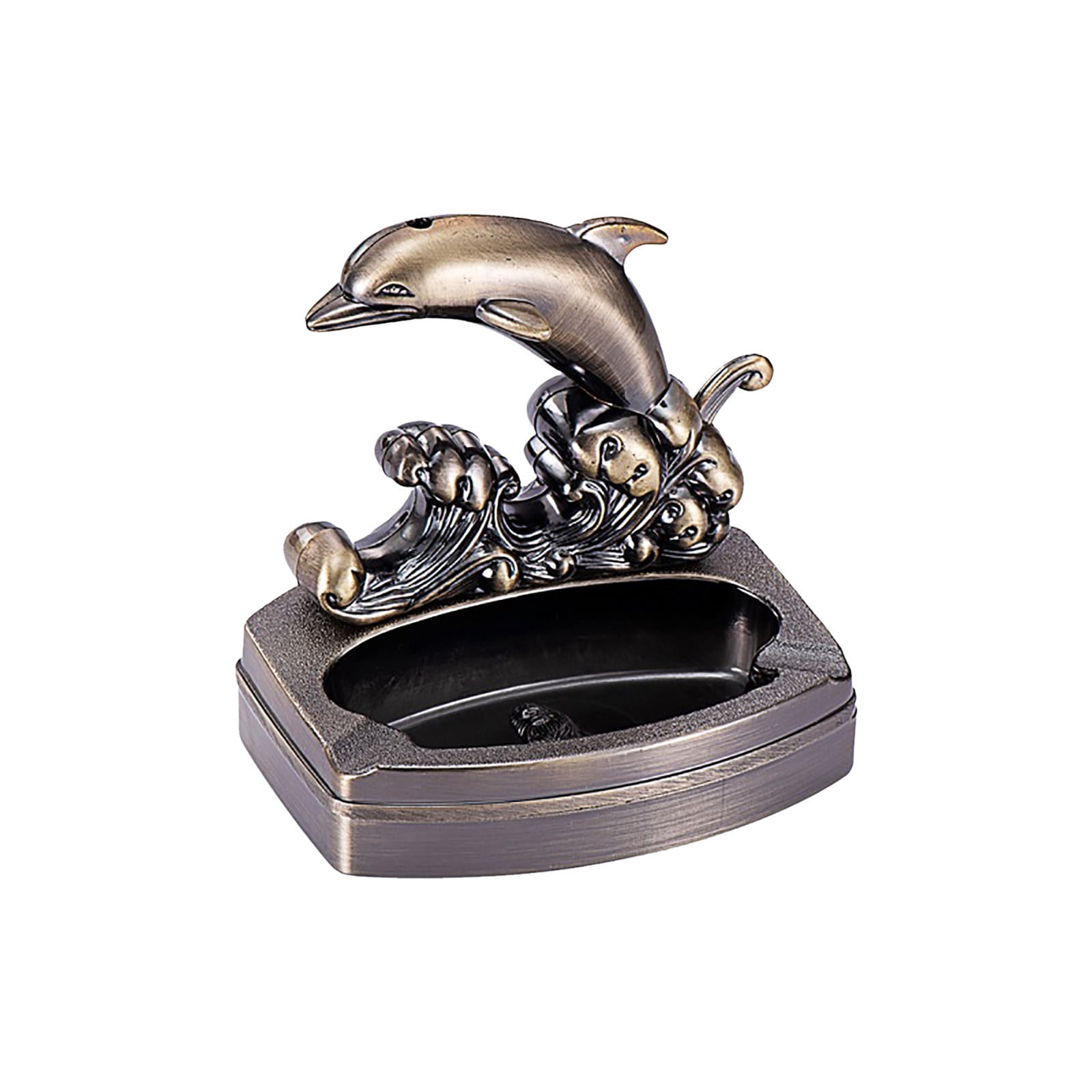 Dolphin Shaped Butane Lighter With Ashtray Set Home Smoking Accessory ...