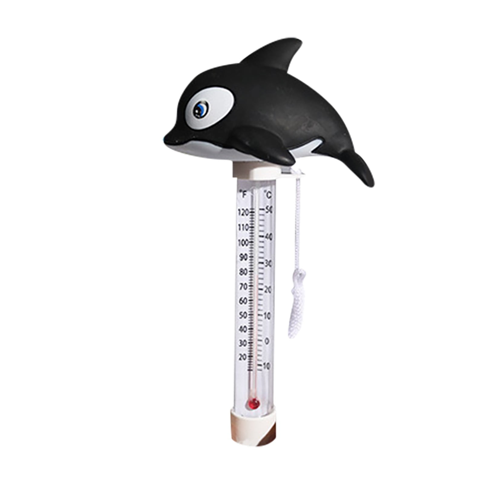 Dolphin Shaped Pool Floating Water Temperature Gauge For Swimming Pools ...
