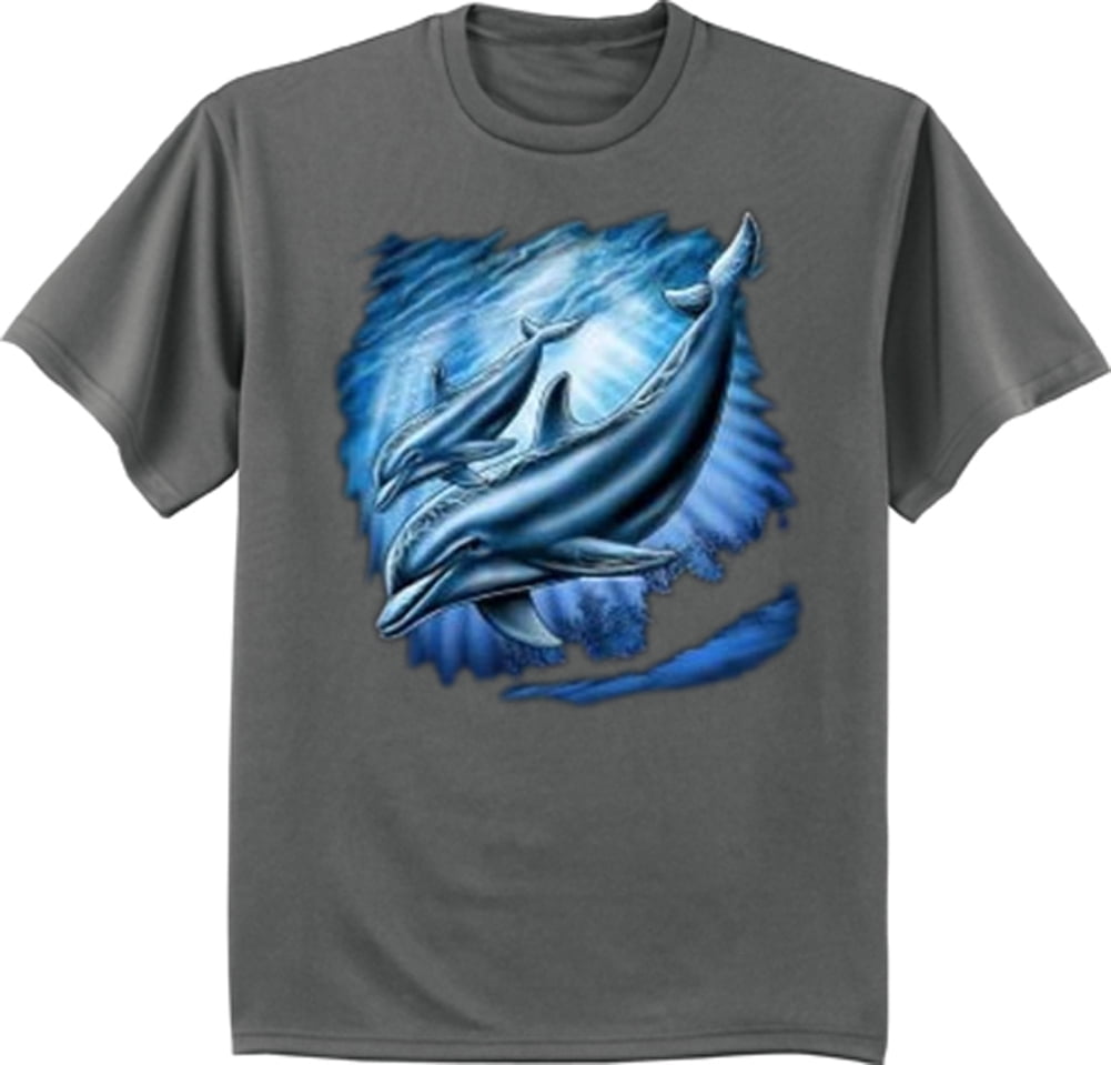 Dolphin Shirt Marine Life Mens Graphic Tee - Walmart.com