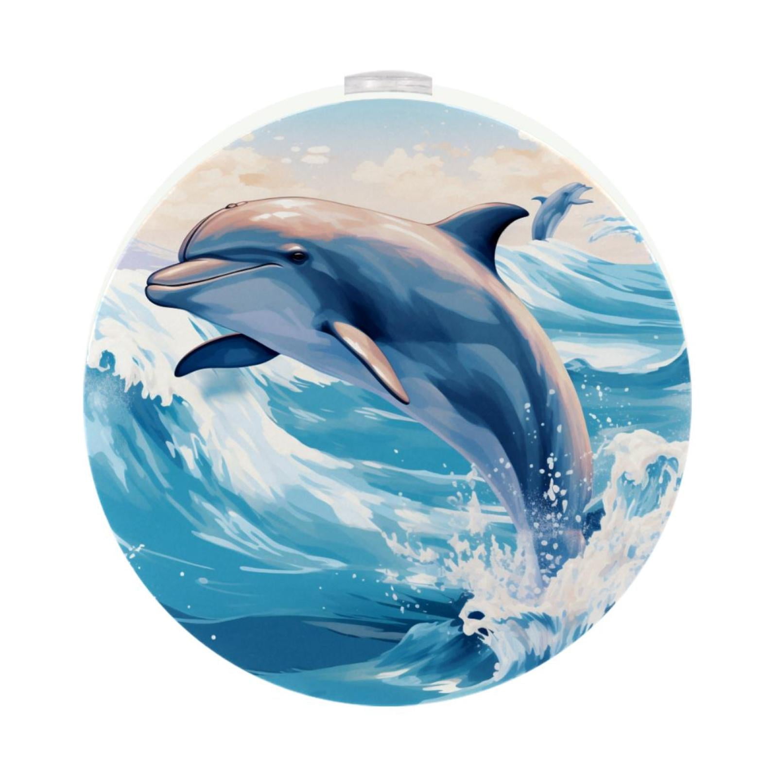 Dolphin Small LED Night Light - Room Lights, Wall Light Set of 2 ...