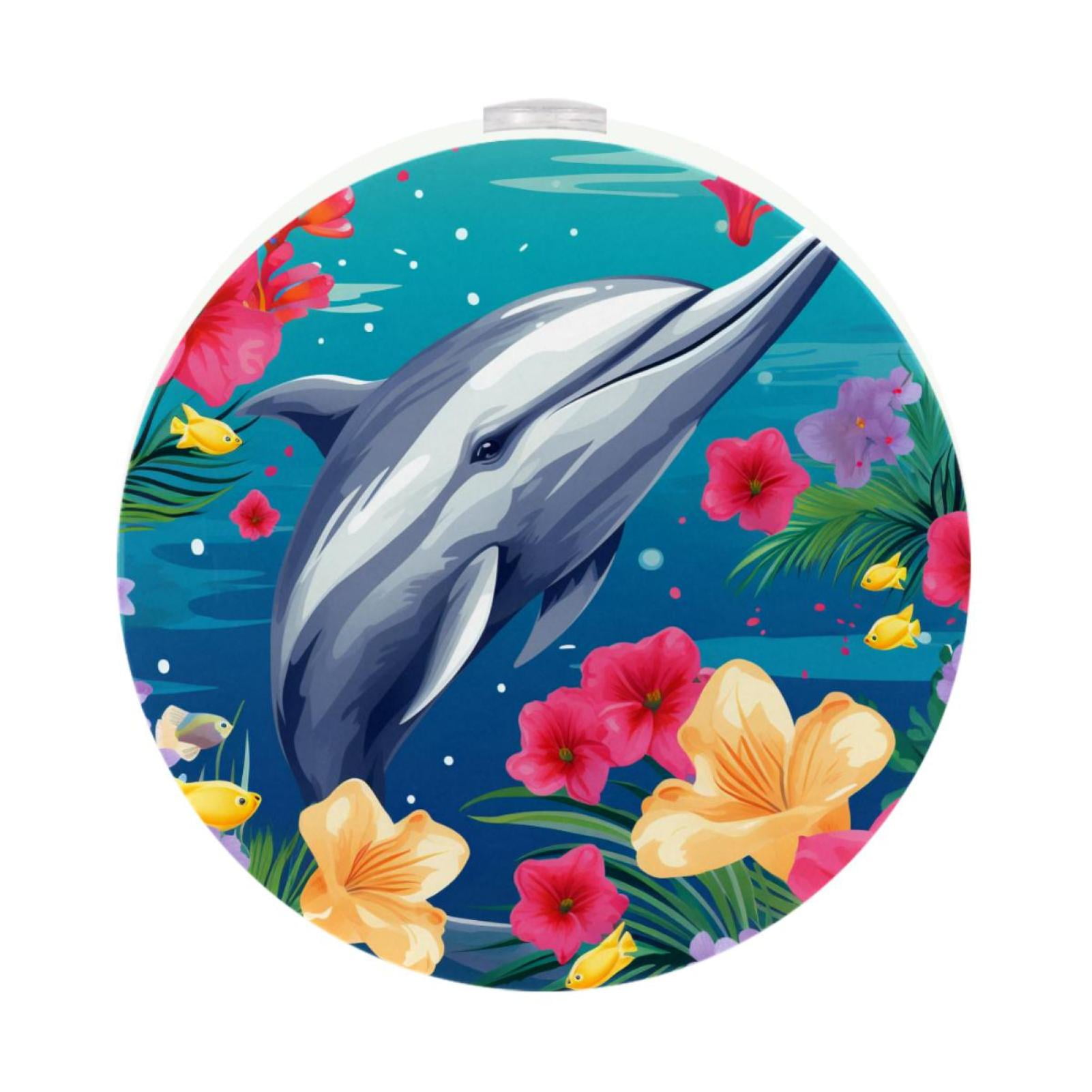 Dolphin Small LED Night Lights - Two Pack, Motion Sensor Control, Ideal ...