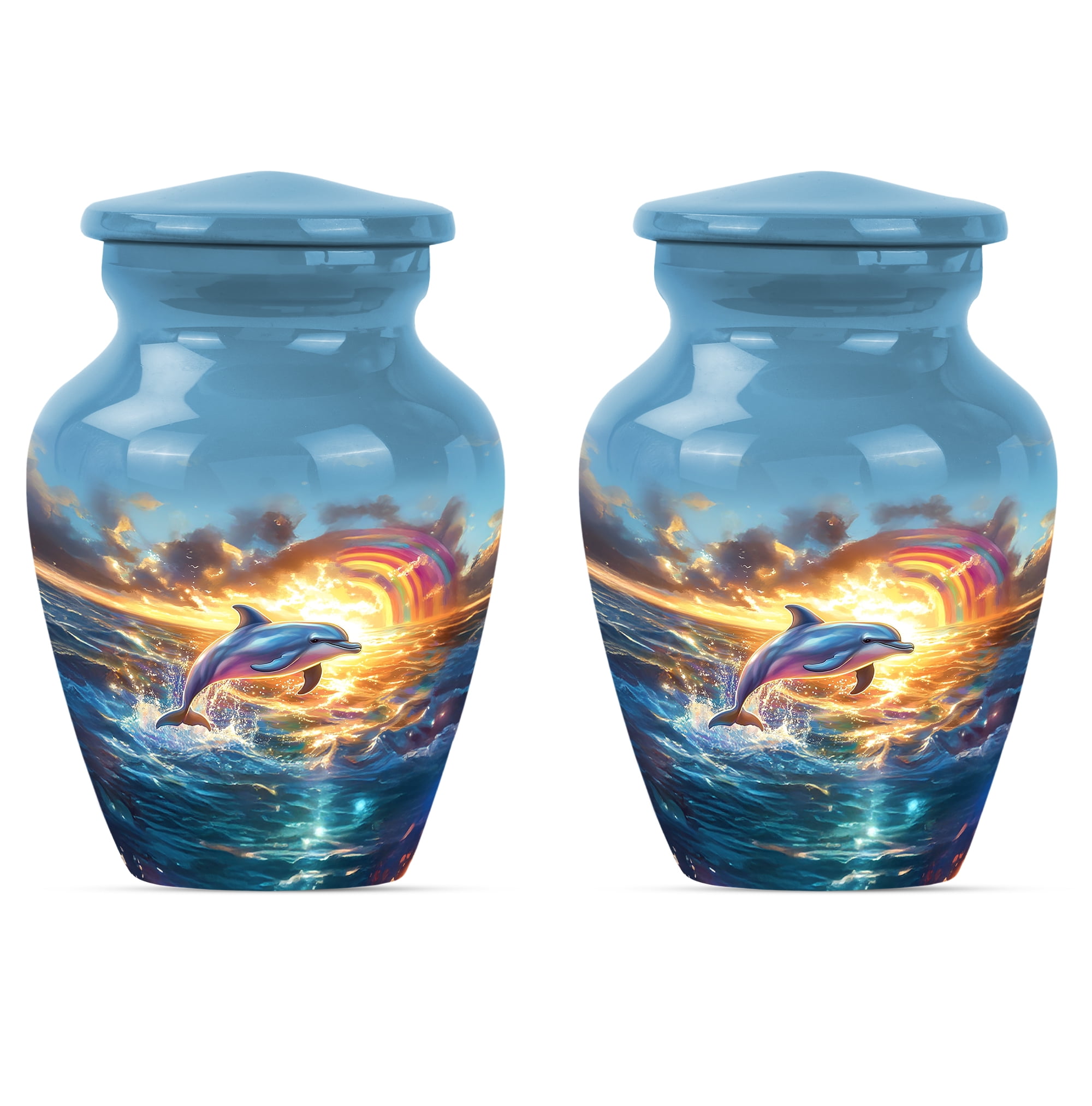 Dolphin Small Urns for Human Ashes Keepsake, Cremation Urn for Ashes ...