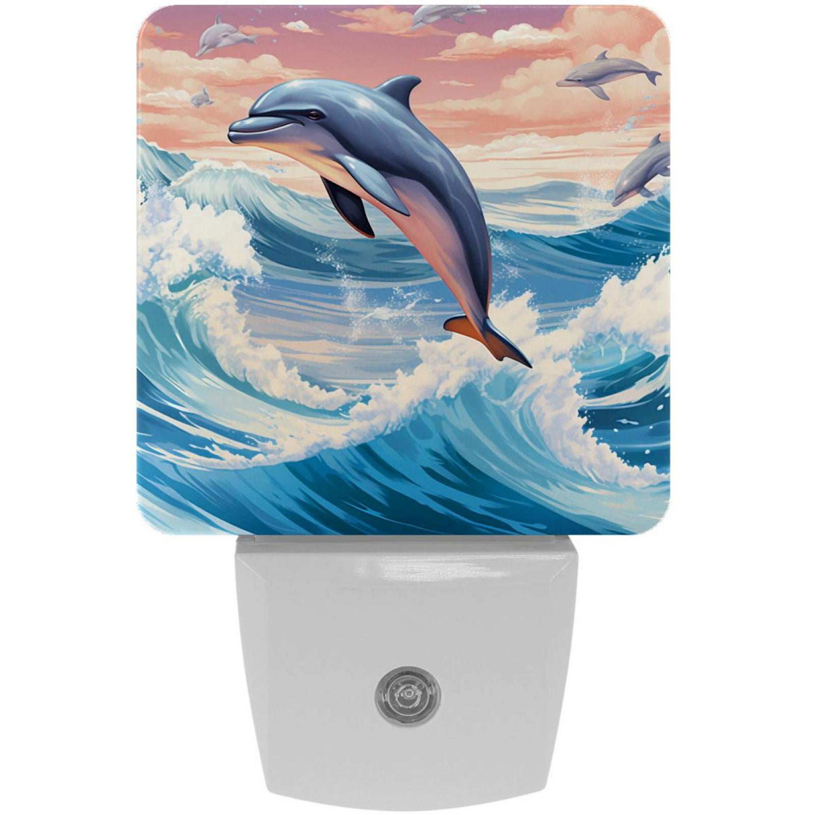 Dolphin Square LED Night Lights - Small, Portable, and Energy-Efficient ...