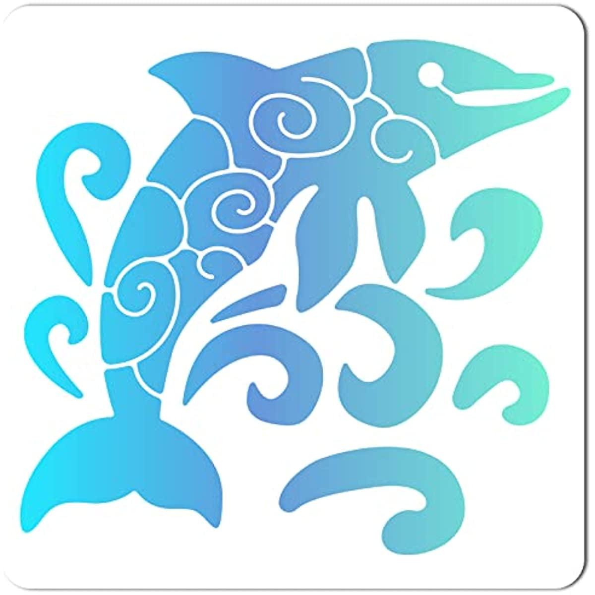 Dolphin Stencils Large Reusable Animal Stencil Sea Ocean Creatures ...