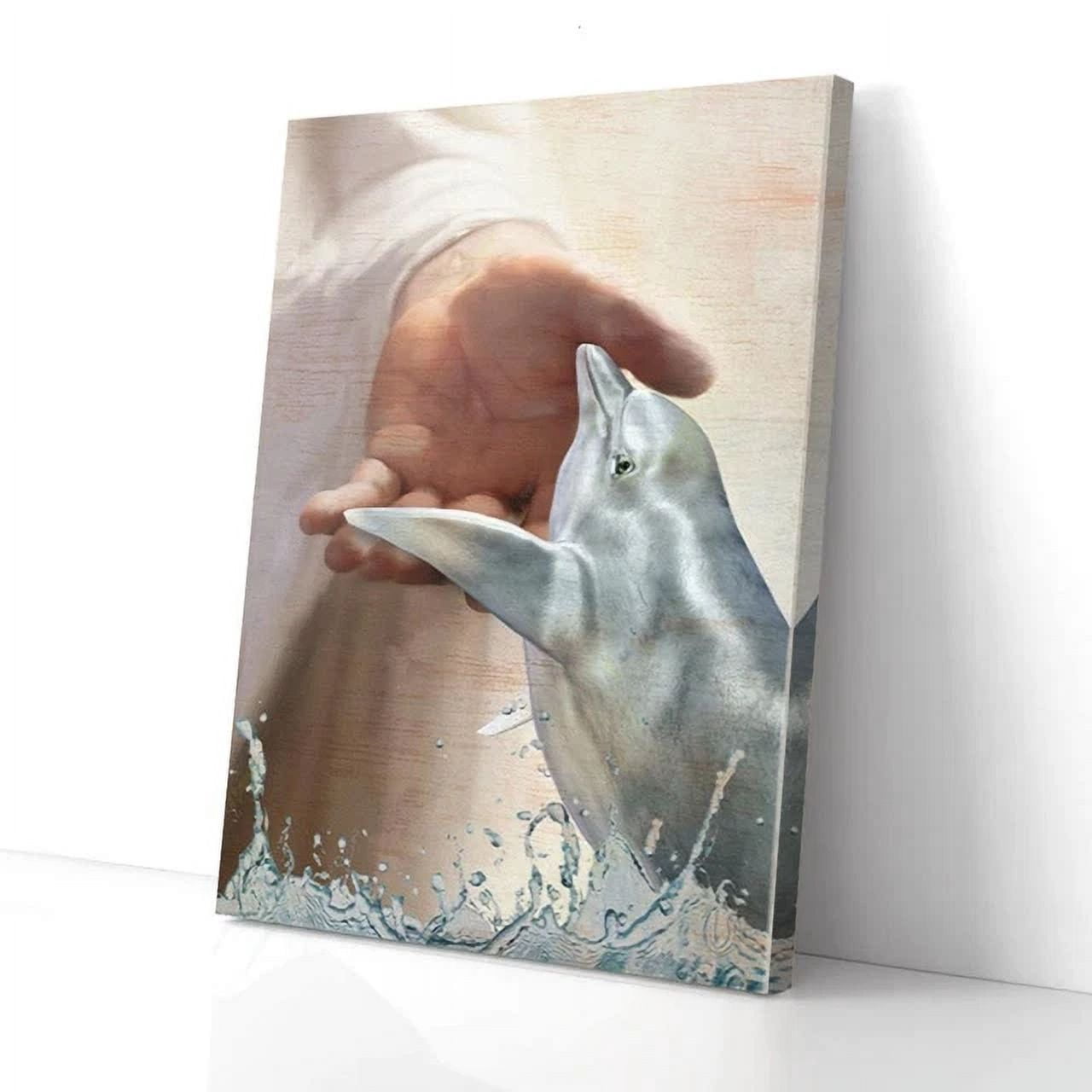 Dolphin Take My Hand Jesus NO FRAMED POSTER Home Decor, Vintage Art ...