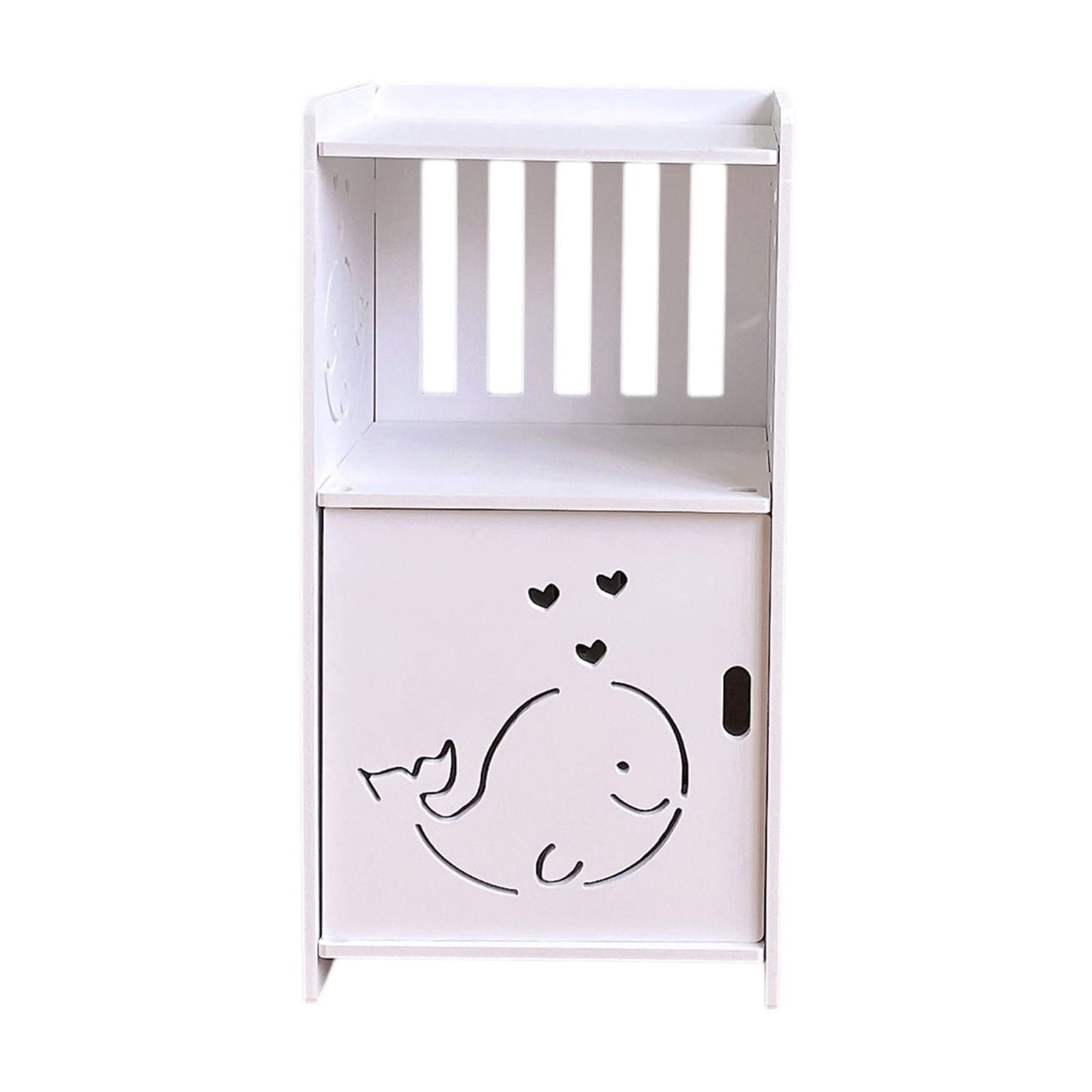 Dolphin-Themed Pvc Nightstand With Hollow Design For Bedroom Corner ...