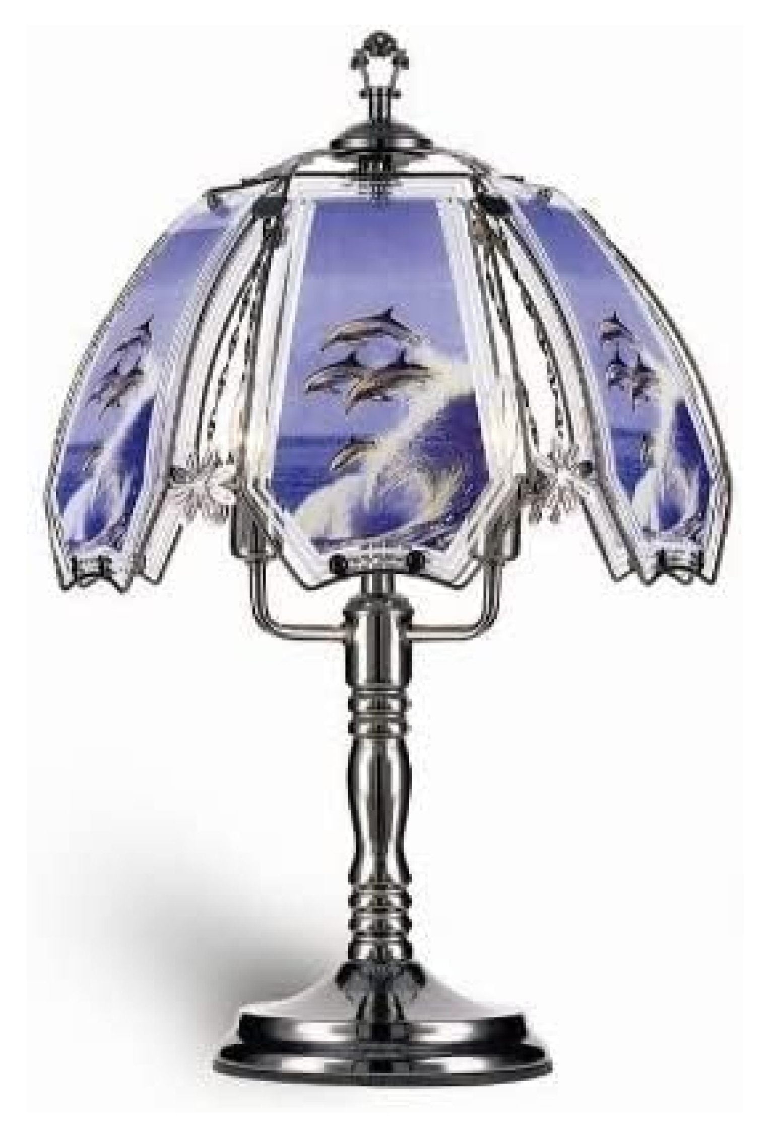 Dolphin Touch Lamp 4 with Pewter Base - Walmart.com