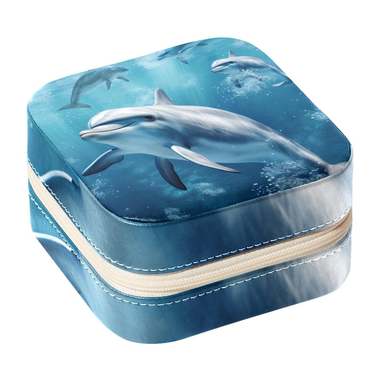 Dolphin Travel Portable Square Jewelry Stand, Earring Organizer, Ring ...