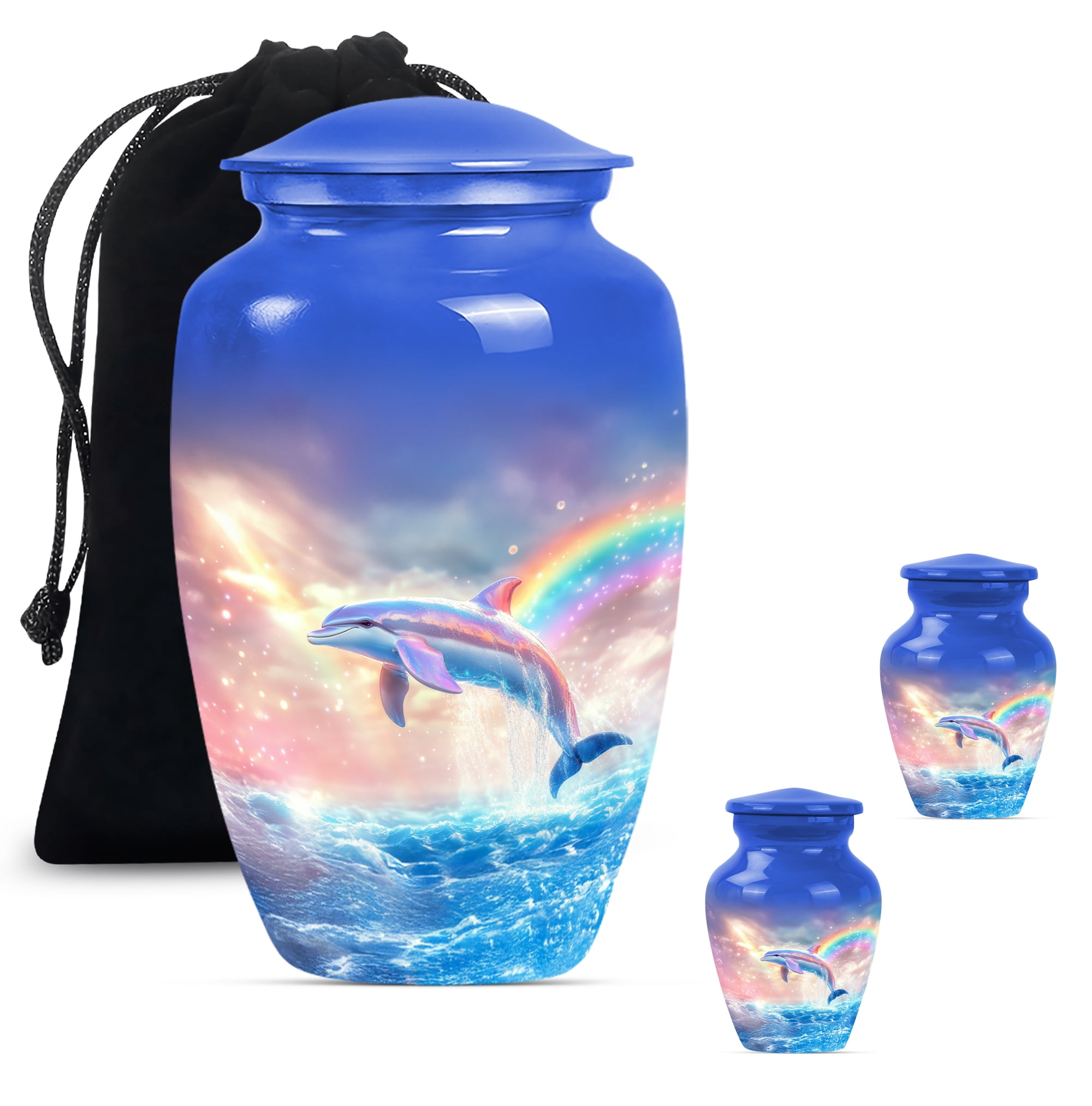 Dolphin Urn, Cremation Urns for Women, Urn for Ashes for Women, Urns for Human Ashes Adult man ...