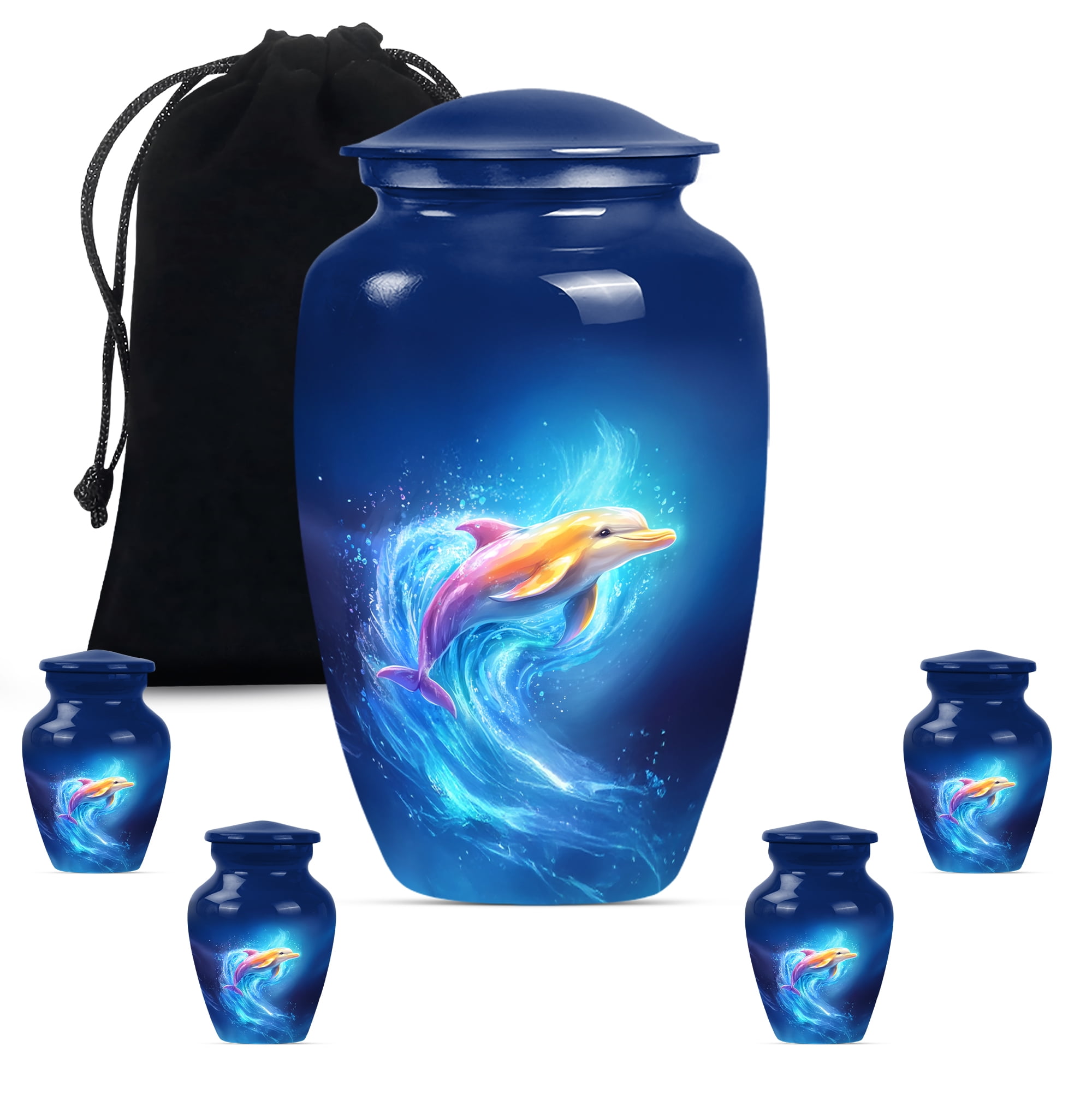 Dolphin Urn, Funeral Urns for Ashes Adult, Large Urns for Human Ashes ...