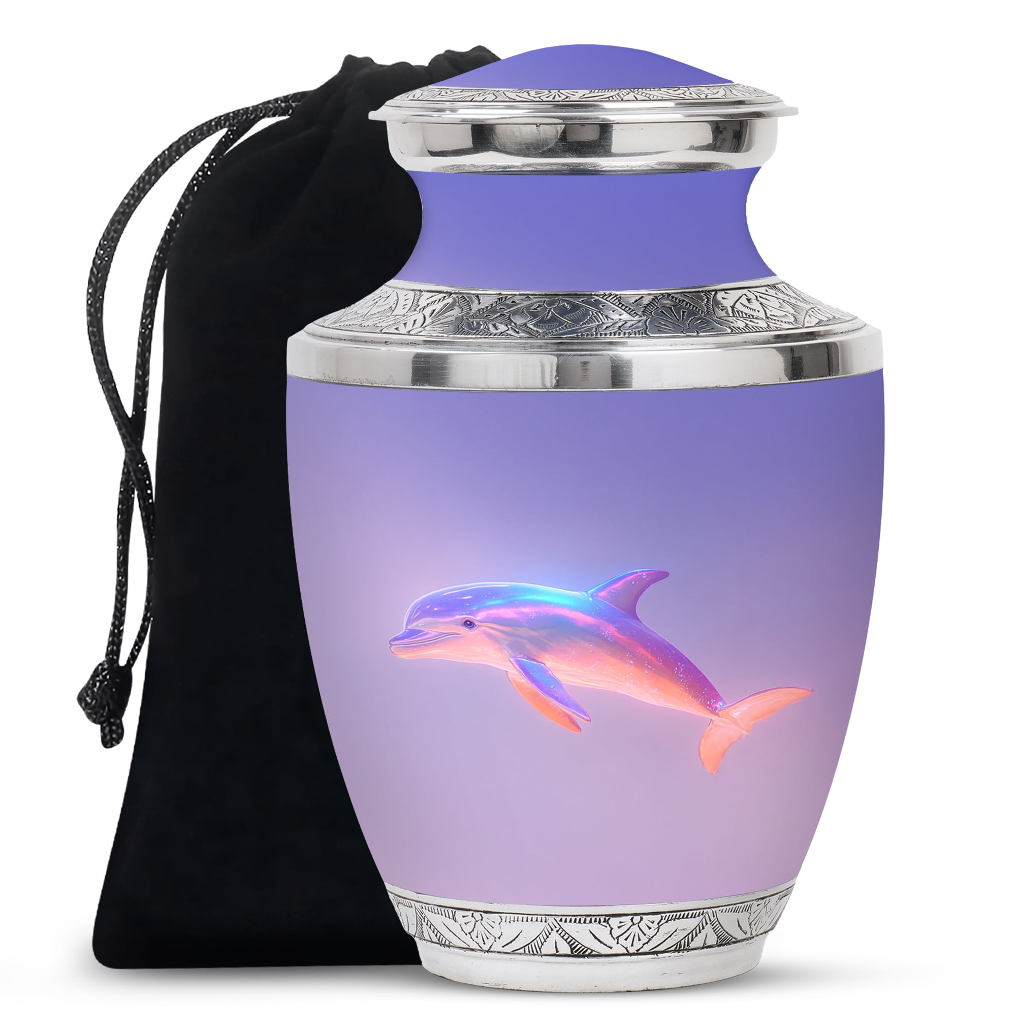Dolphin Urn – Large Cremation Urn for Human Ashes, Memorial Funeral ...
