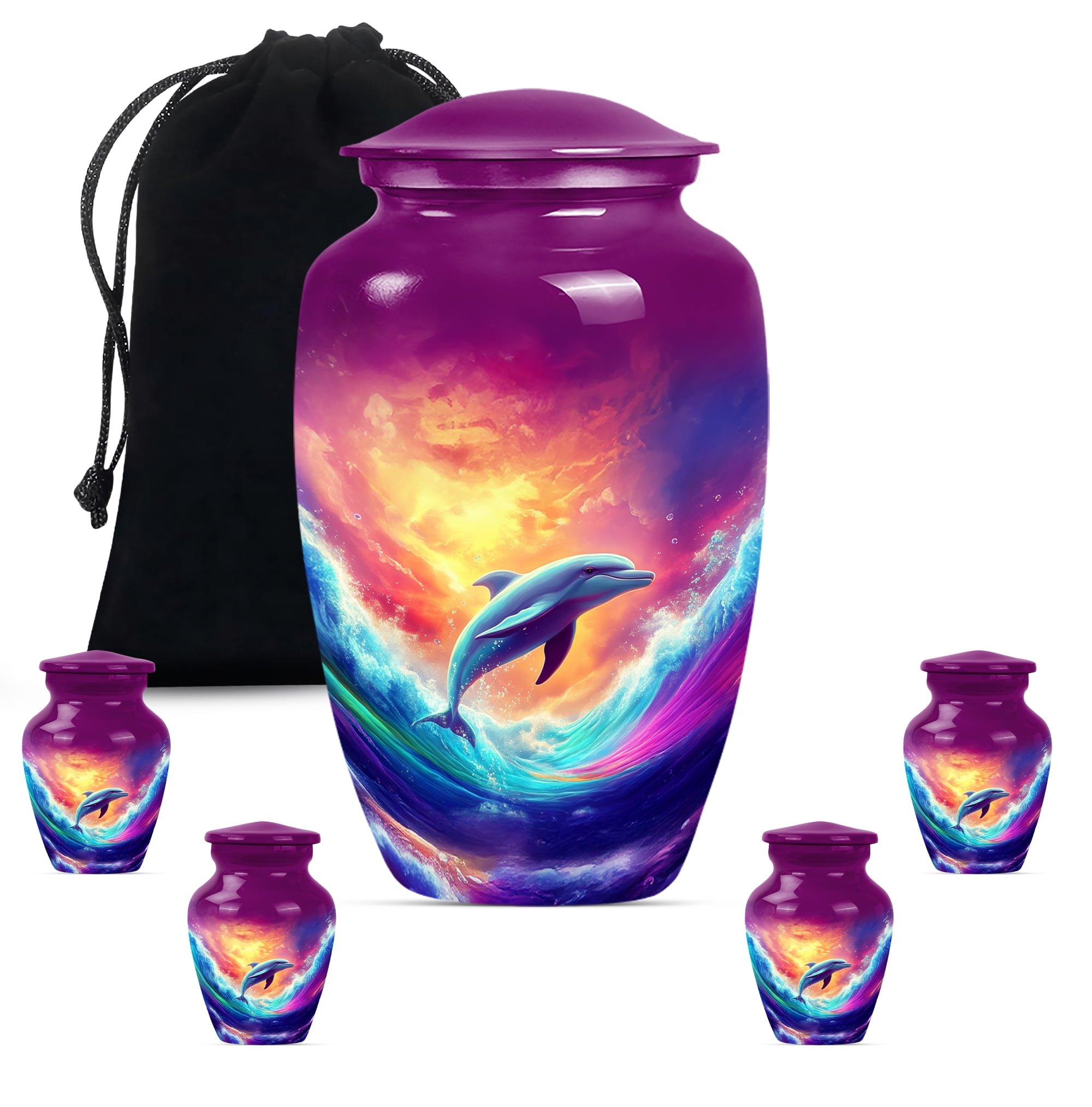 Dolphin Urn, Urns for Human Ashes Adult man, Urn for Ashes Adult Male, Urn for Women Ashes, Urn ...