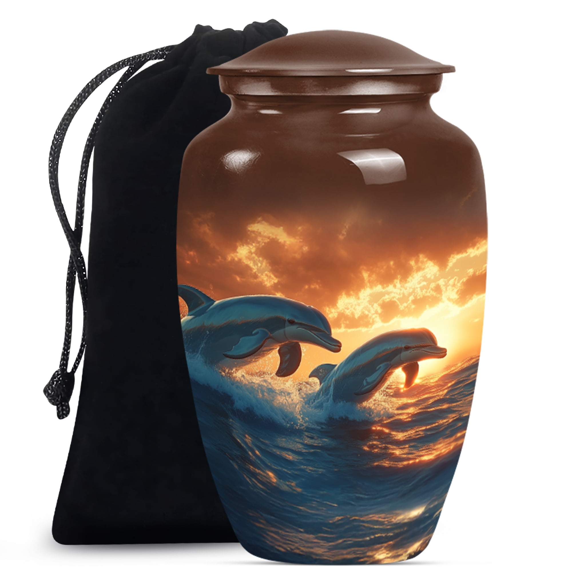 Dolphin Urn for Ashes Adult Male, Large Urns for Human Ashes Adult Female, Large Urn for Ashes ...