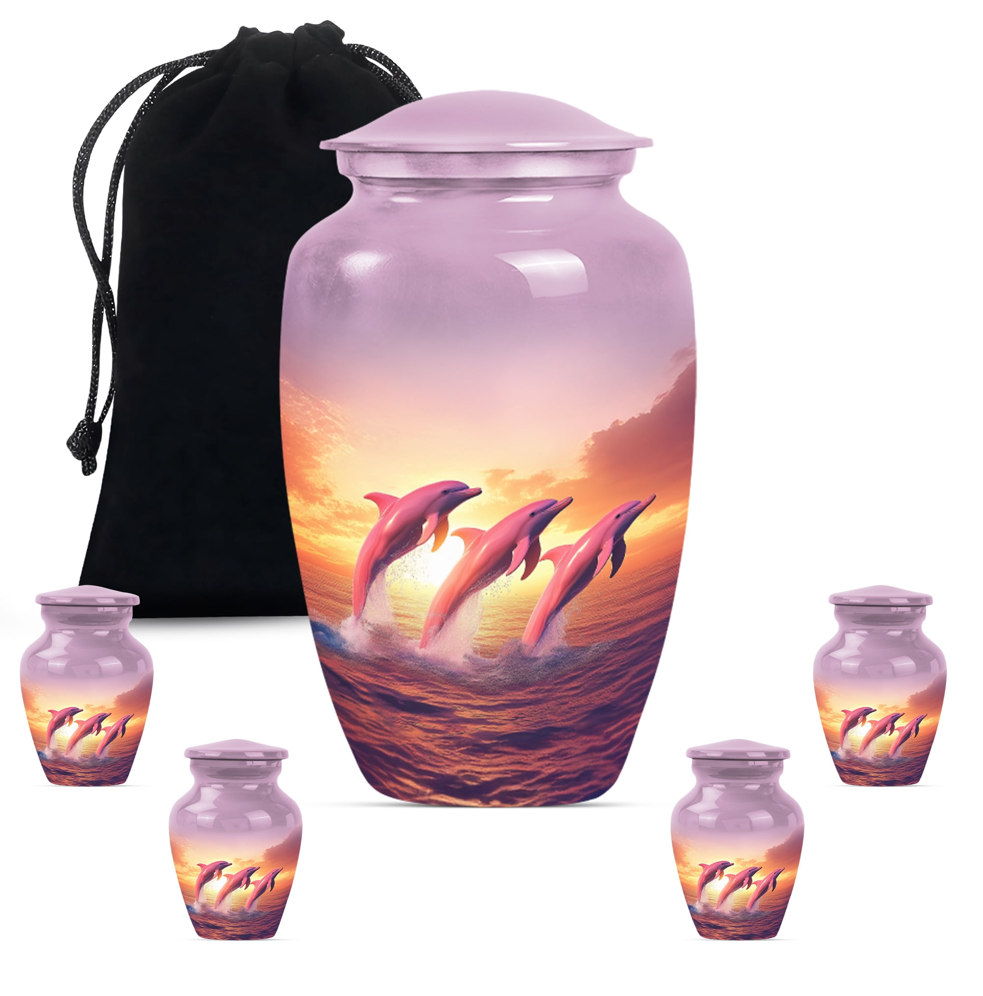 Dolphin Urns for Human Ashes Adult Female, Small Urns for Ashes, Large Urn for Ashes Adult Male ...