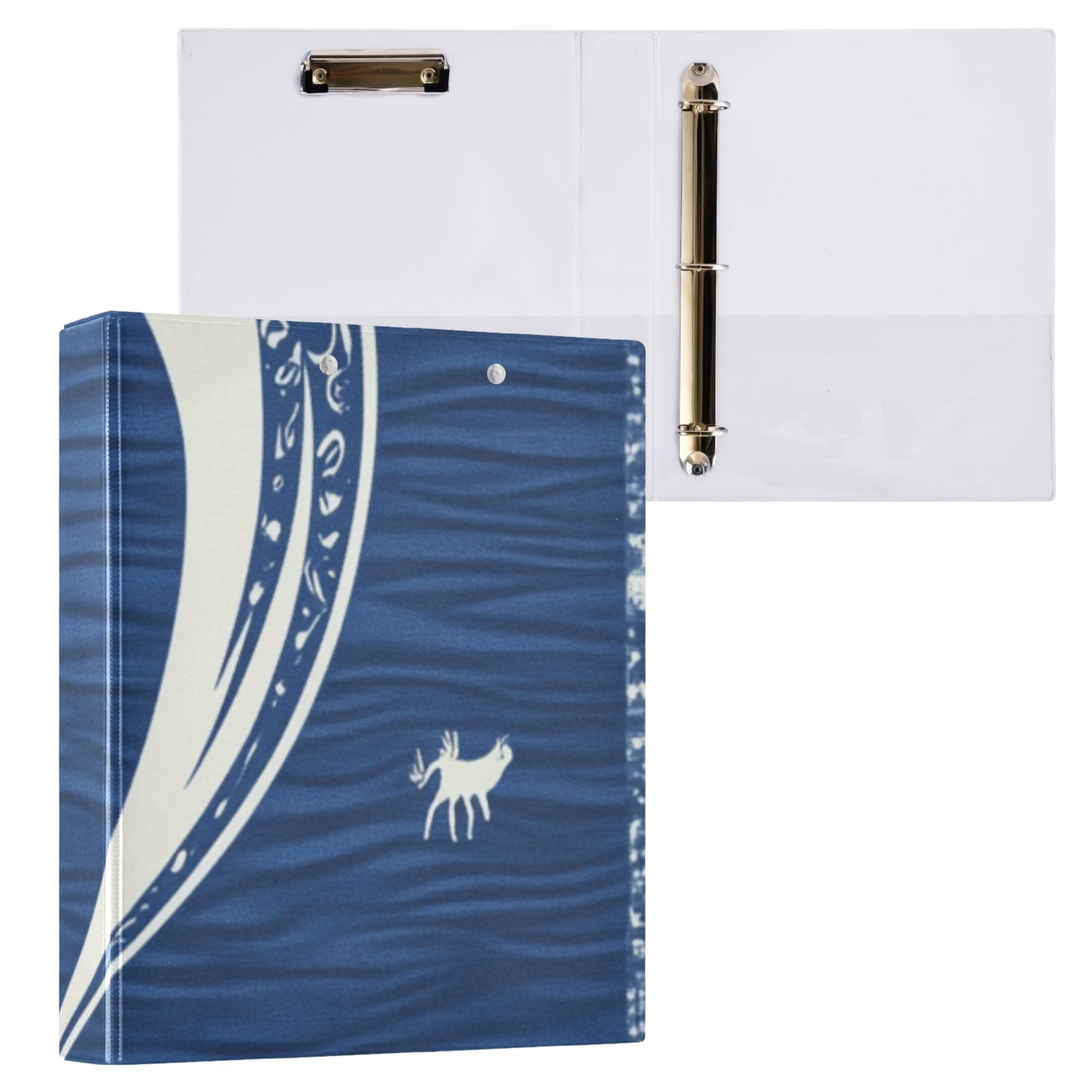 Dolphin Vintage Round Ring Binder 3 Rings 1.5" Capacity File Storage ...