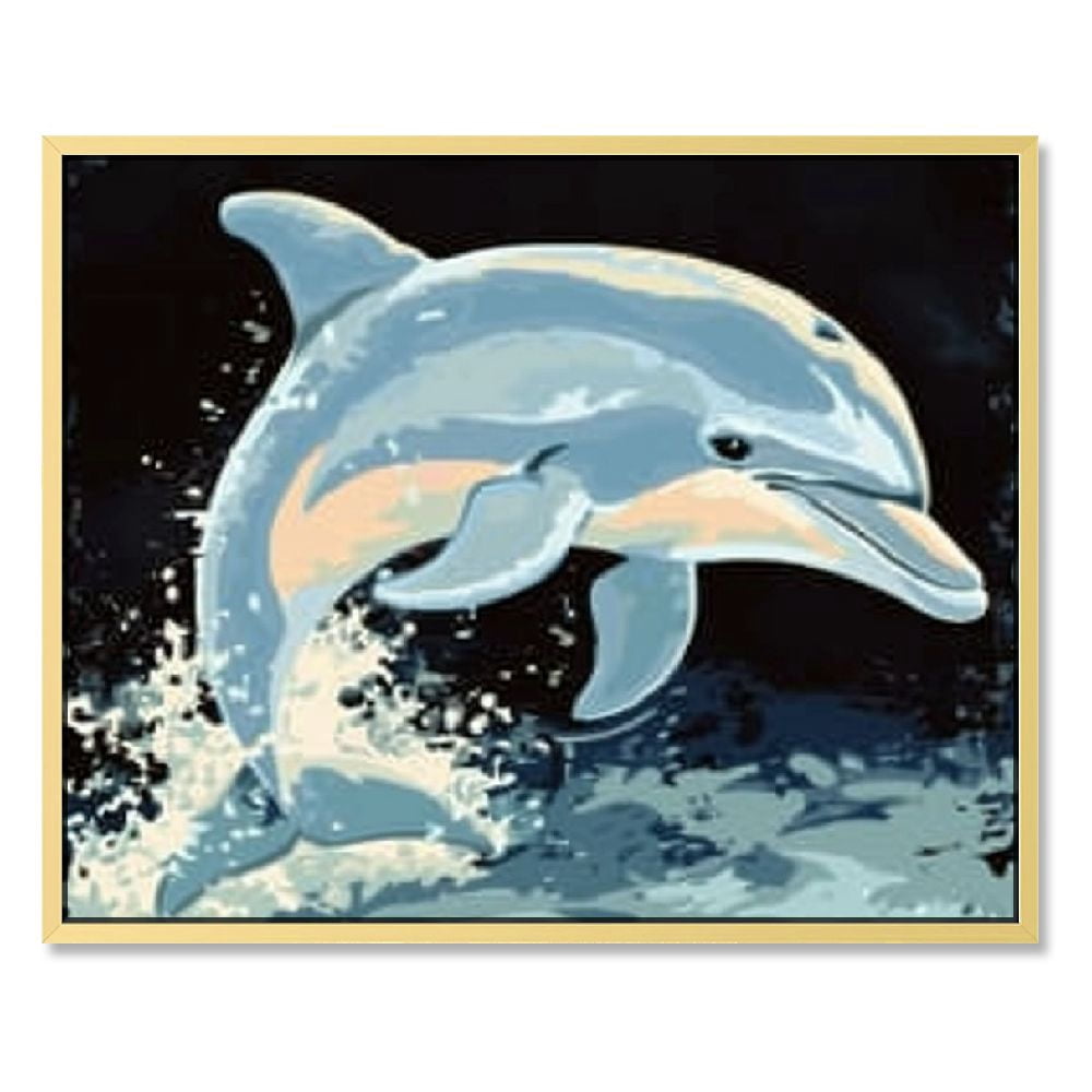 Dolphin Wall Art Canvas Posters Print Painting Living Room Bedroom ...