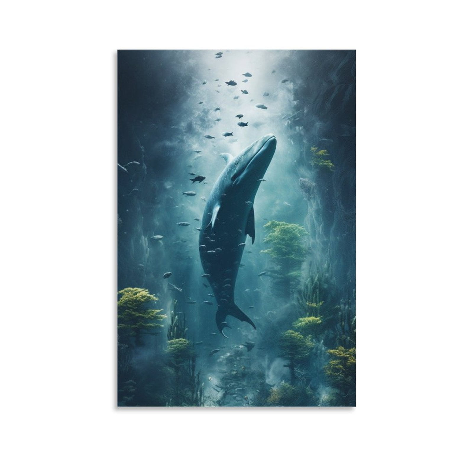 Dolphin Whale Inspirational Wall Art Wall Decor Artworks Picture Print ...