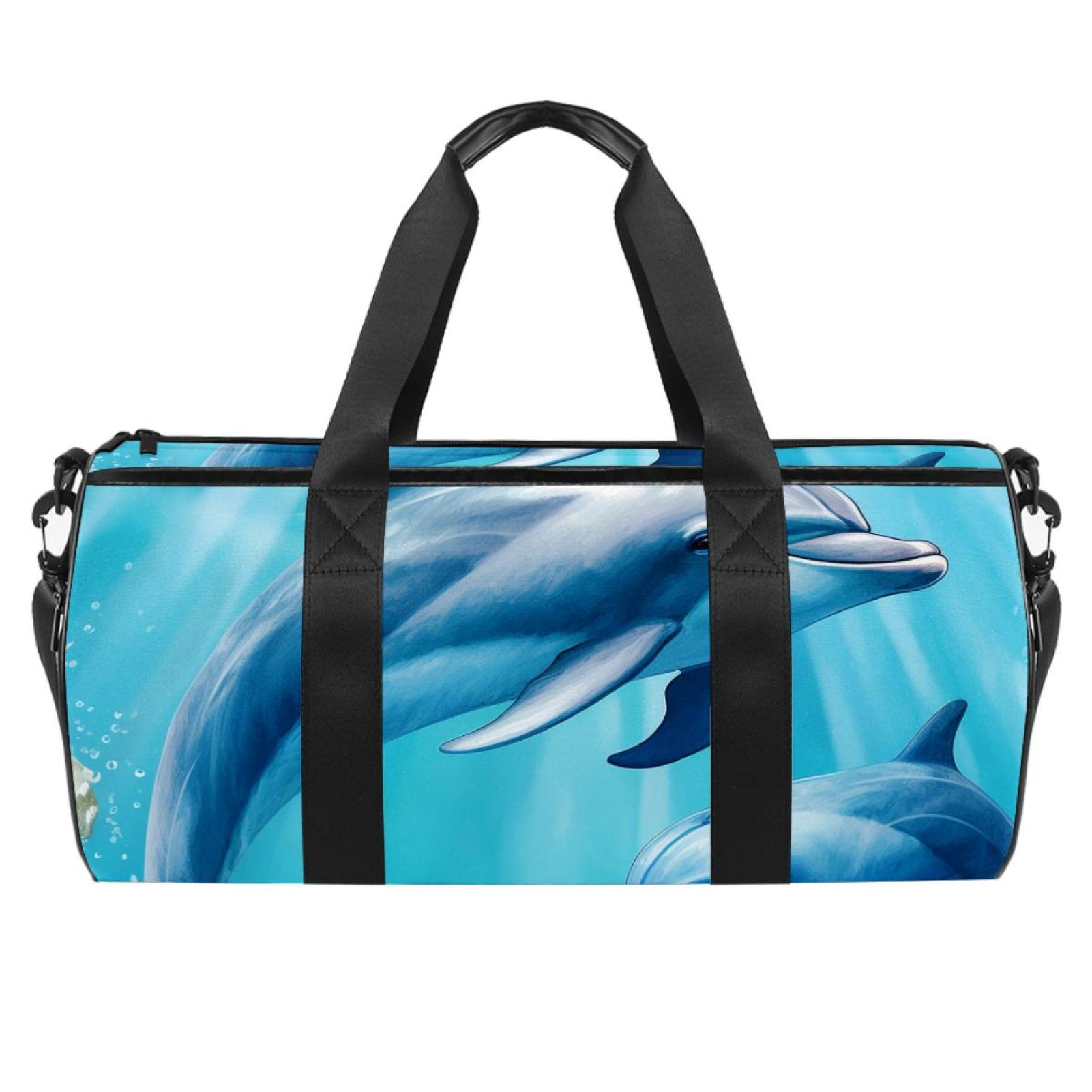 Dolphin Yoga Bag Carry on Gym Luggage Sports Bag, Size 17.7 Inches with ...