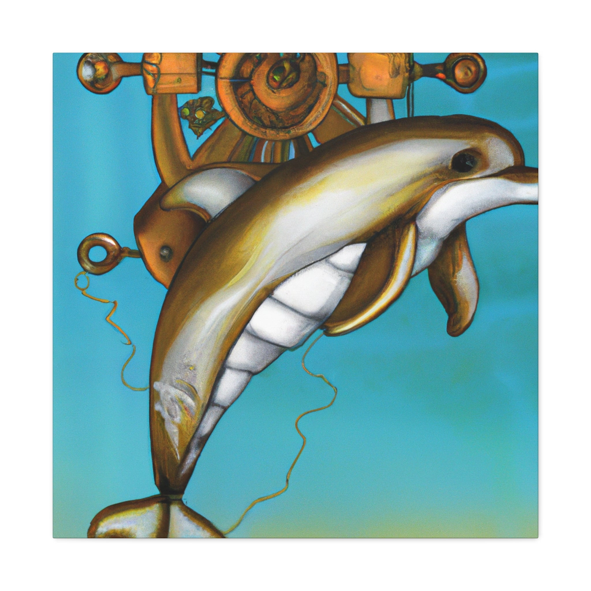 "Dolphin in Steam-Time" - Canvas - Walmart.com