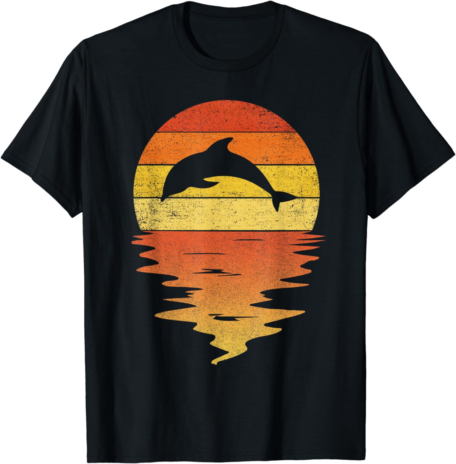 Dolphin shirt 70s vintage retro sunset Dolphin Zookeeper T-Shirt ...