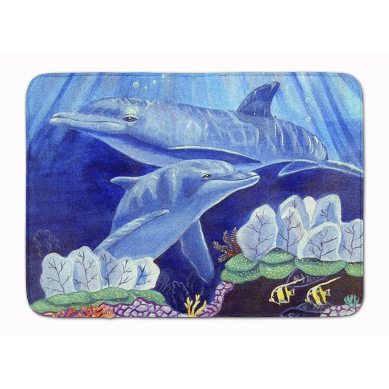 Dolphin under the sea Machine Washable Memory Foam Mat - Walmart.com