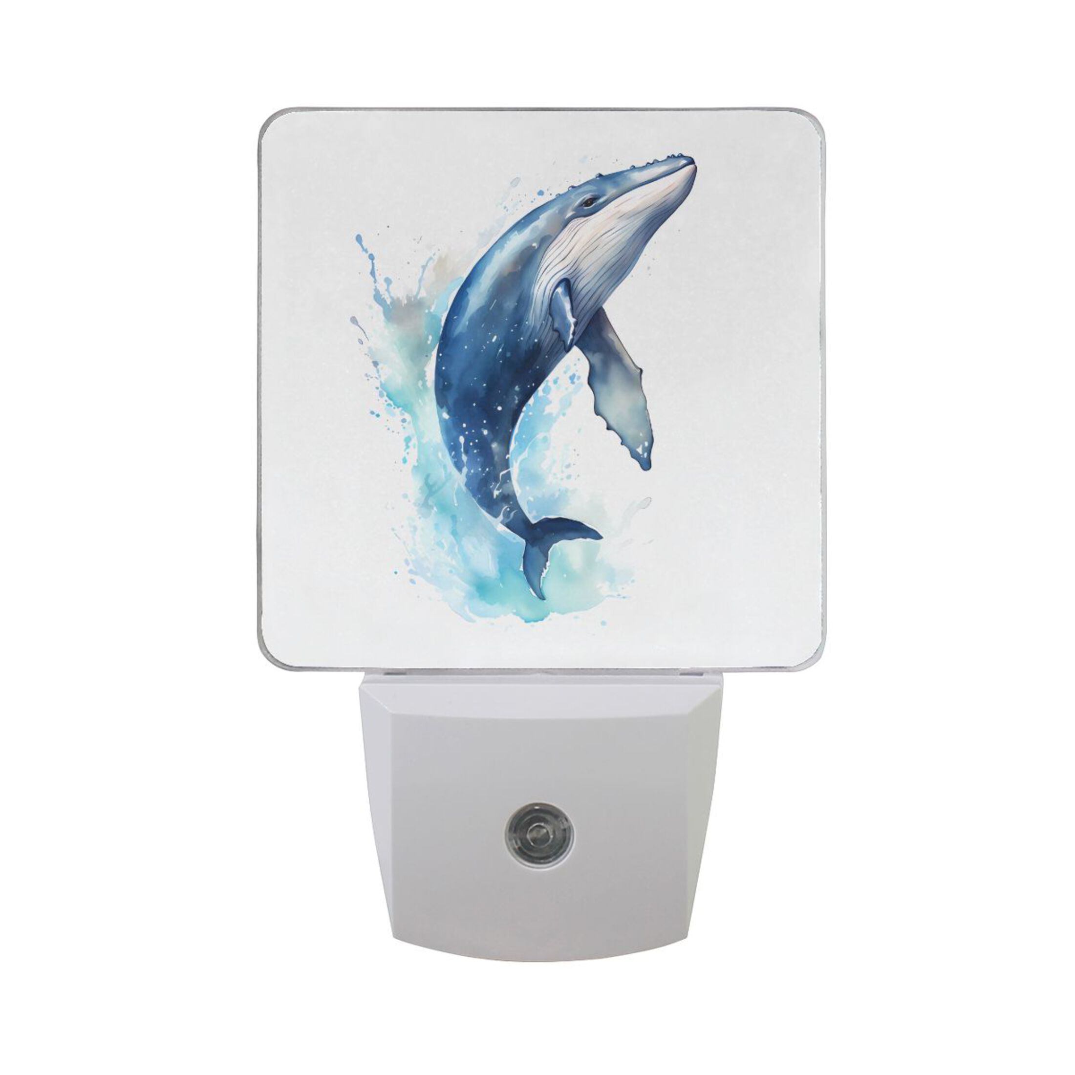 Dolphin with Blue Night Light LED Dusk to Dawn Auto Sensor Night Lamp ...