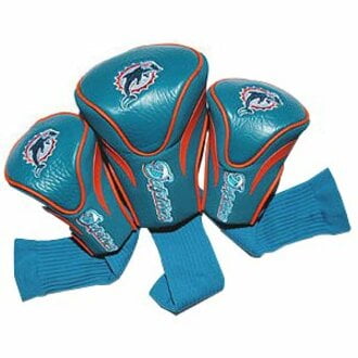 Dolphins 3 Pk Contour Sock Headcovers - Walmart Business Supplies