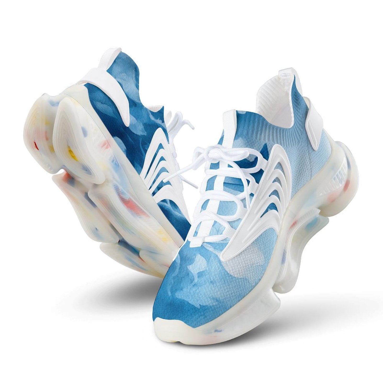 Dolphins And Flowers Walking Shoes for Men Woman Lightweight Tennis ...