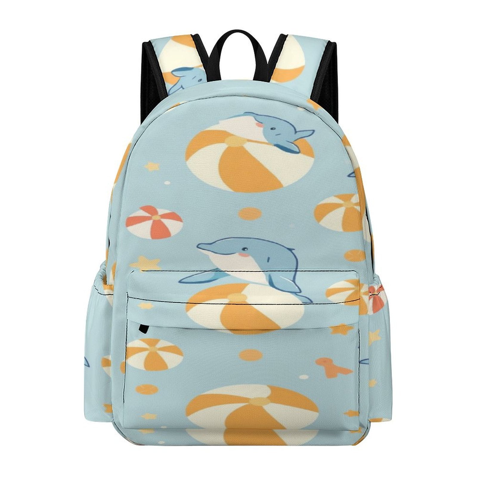 Dolphins Beach Balls Fun Backpacks Teenager Bookbag Casual School Bags ...