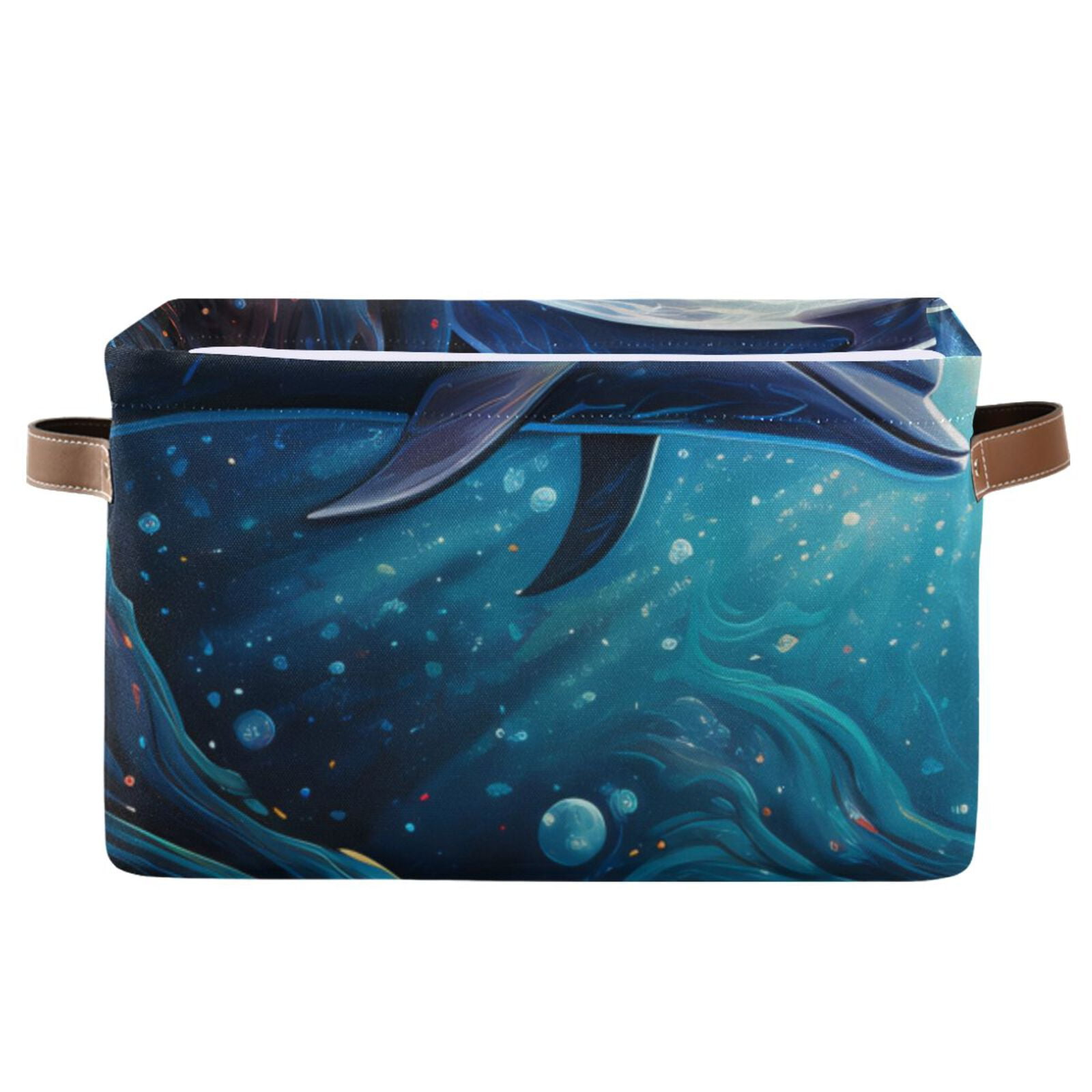 Dolphins Cave Sea Storage Bins Baskets With Handles Storage Box Clothes ...