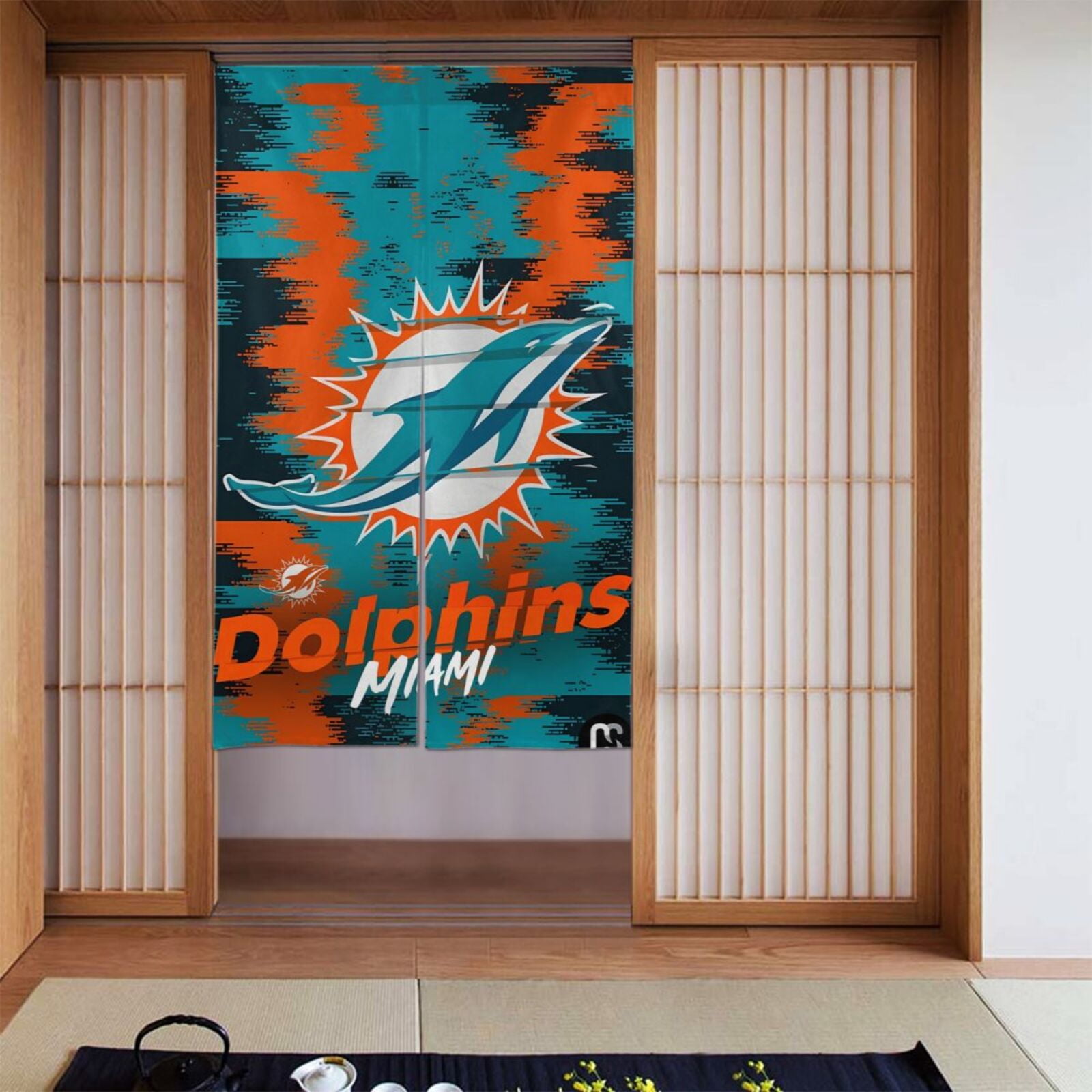 Dolphins Curtain34x56in Door Curtains Blackout Doorway Curtain Bedroom ...