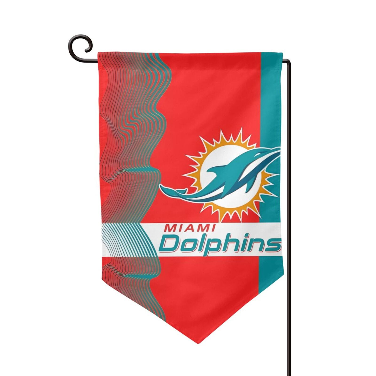 Dolphins Football Fans Double Sided Garden Banner flags Sharp Corner ...