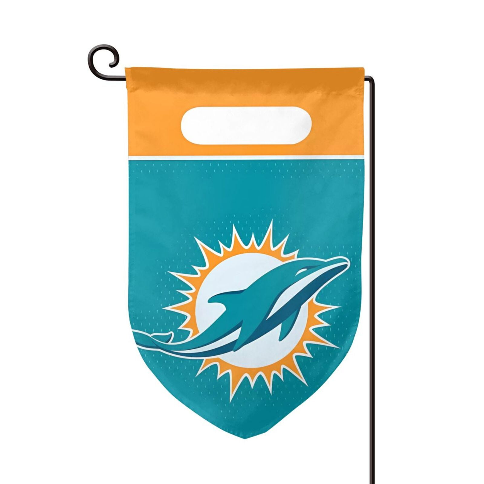 Dolphins Football Fans Double Sided Garden Banner flags Sharp Corner ...