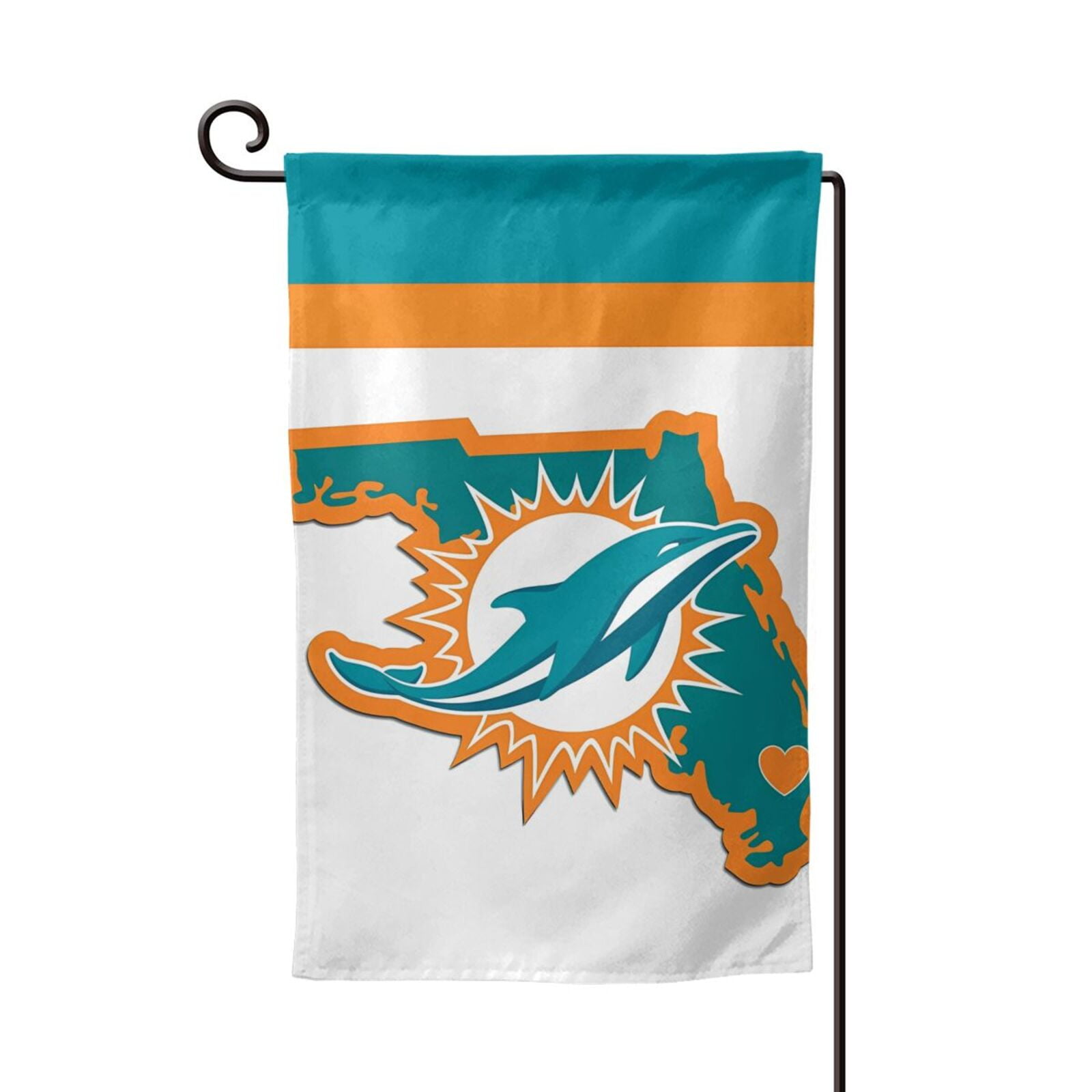 Dolphins Football Fans Double Sided Garden Banner flags Sharp Corner ...