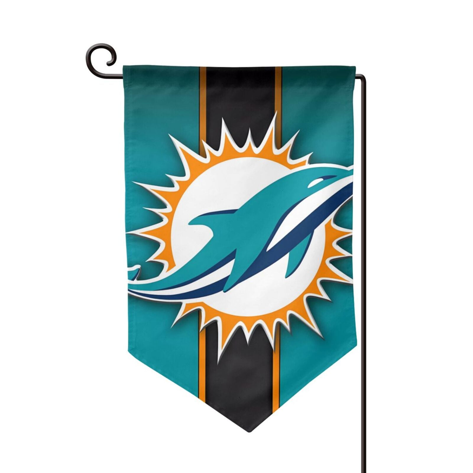 Dolphins Football Fans Double Sided Garden Banner flags Sharp Corner ...