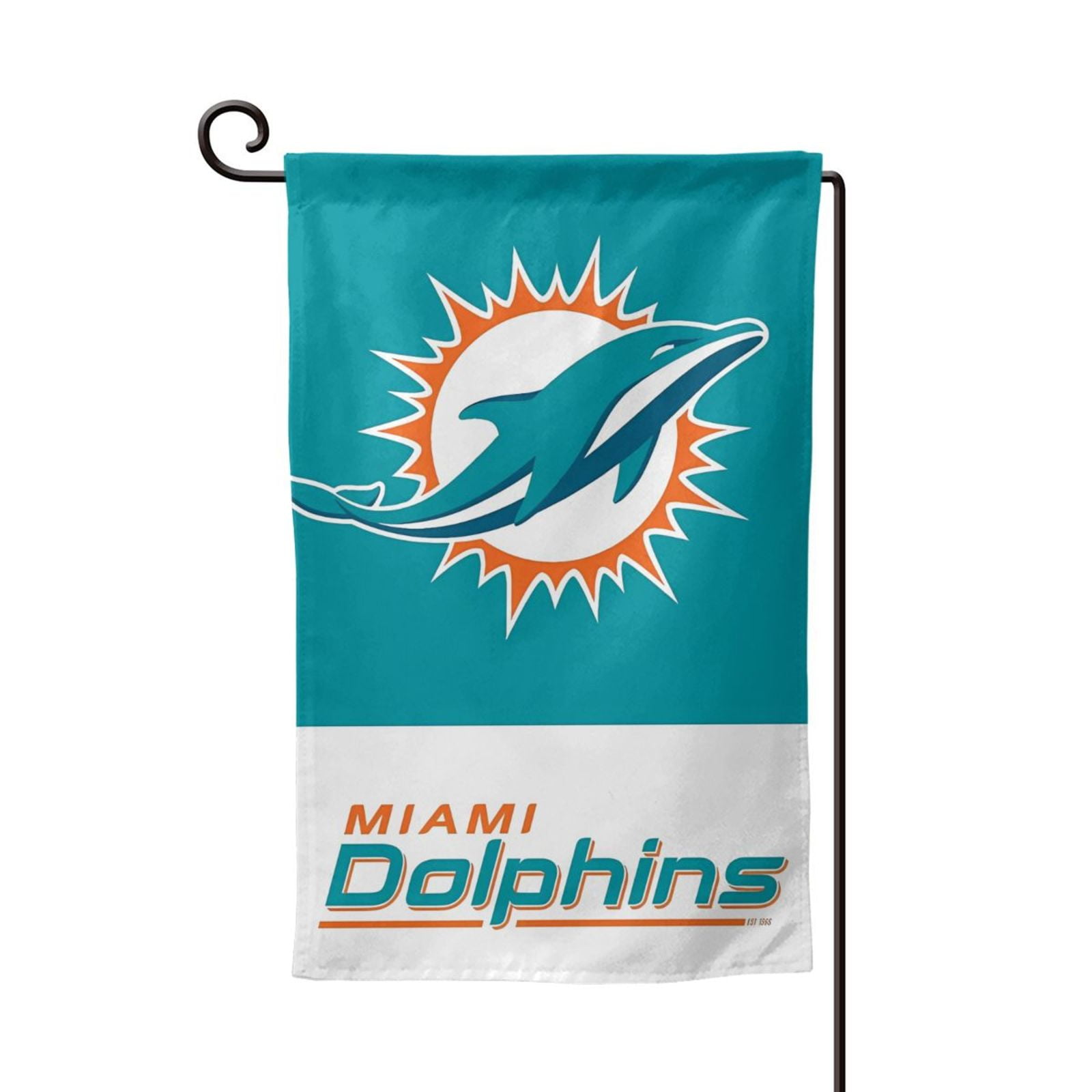 Dolphins Football Fans Double Sided Garden Banner flags Sharp Corner ...