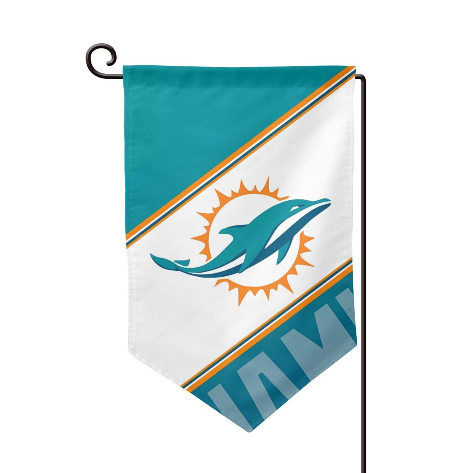Dolphins Football Fans Double Sided Garden Banner flags Sharp Corner ...
