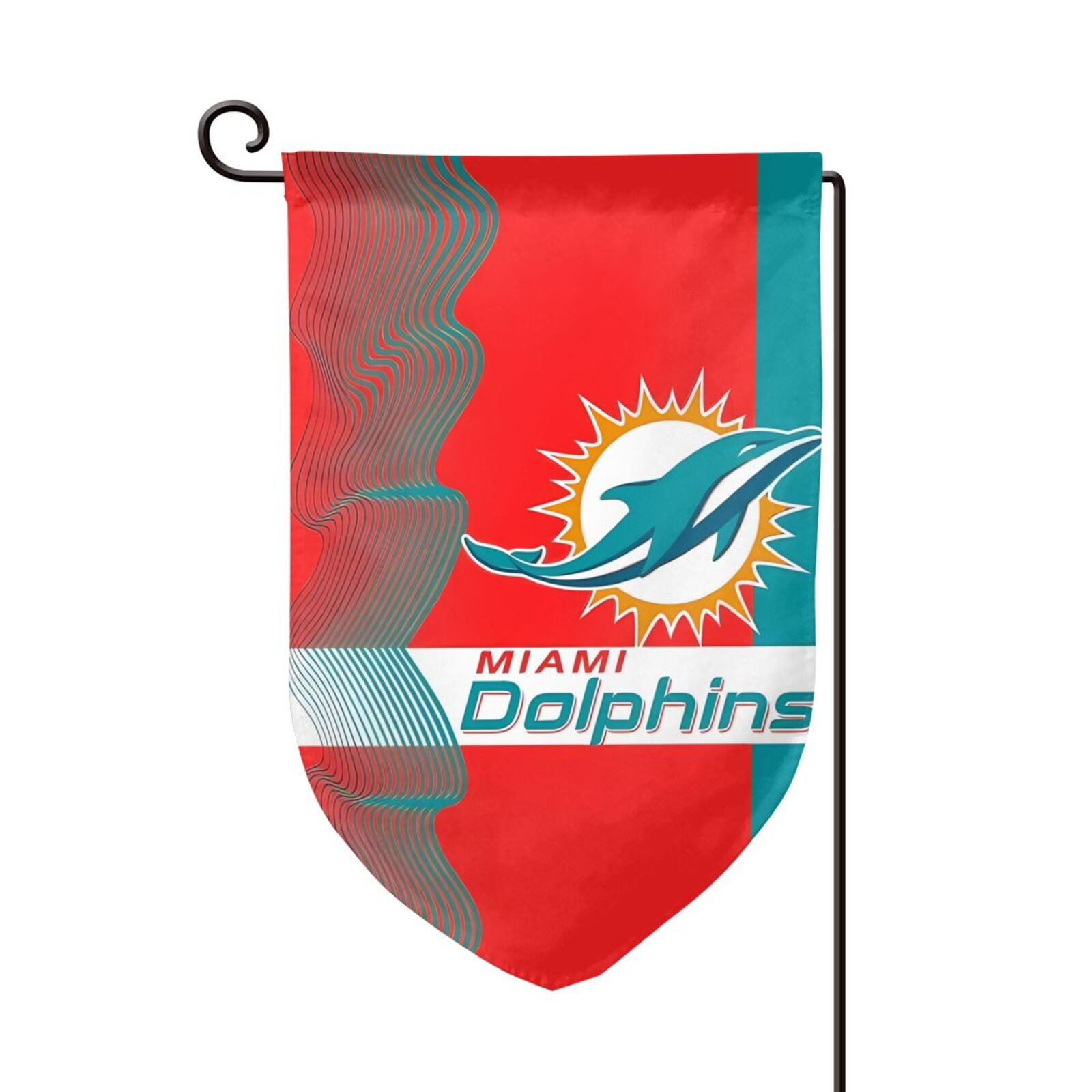 Dolphins Football Fans Double Sided Garden Banner flags Sharp Corner ...