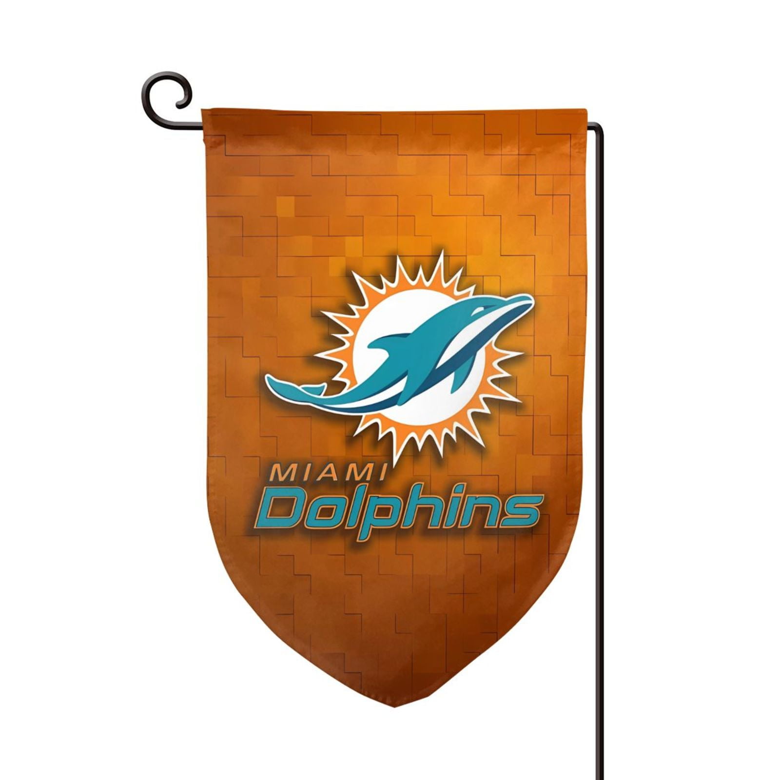 Dolphins Football Fans Double Sided Garden Banner flags Sharp Corner ...