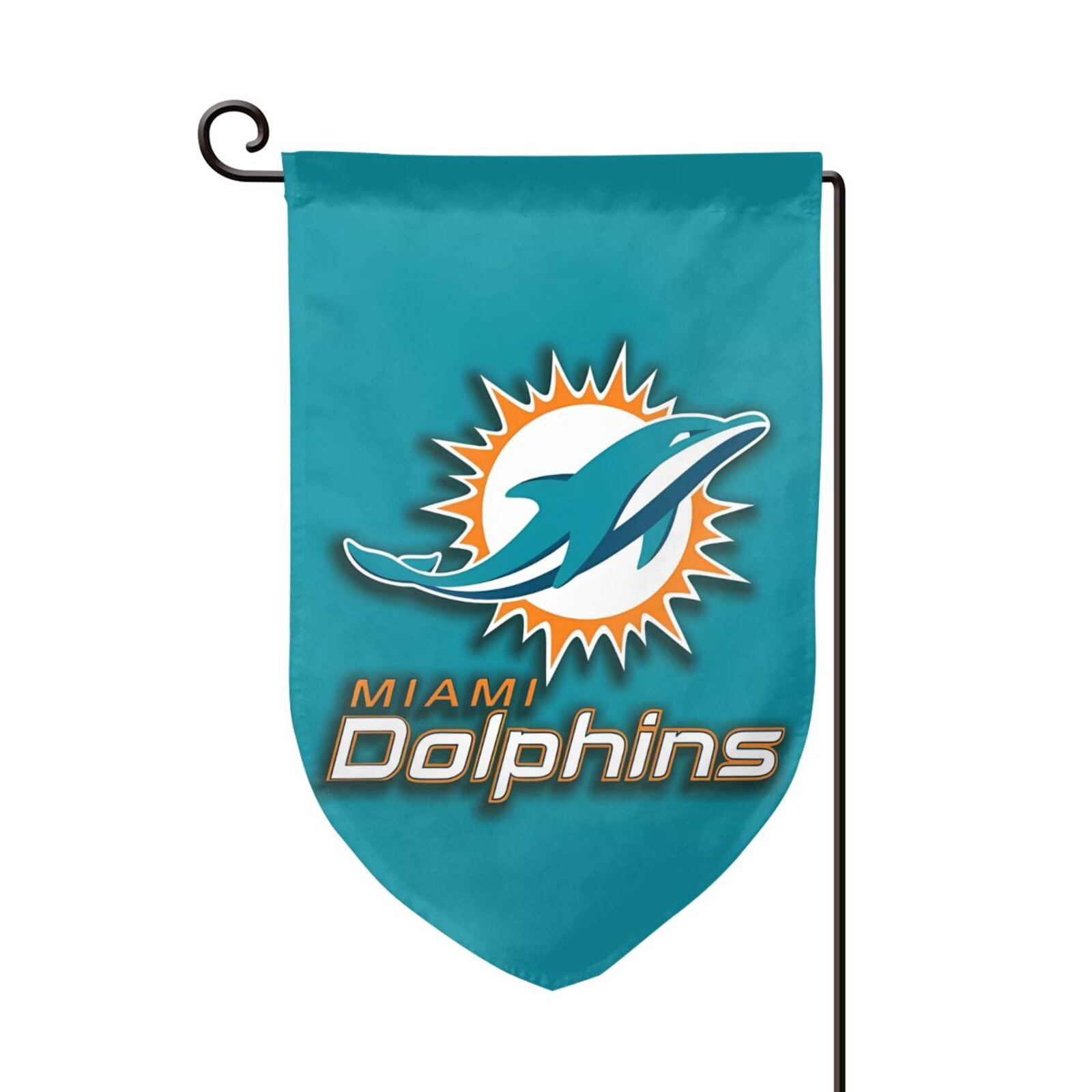 Dolphins Football Fans Double Sided Garden Banner flags Sharp Corner ...