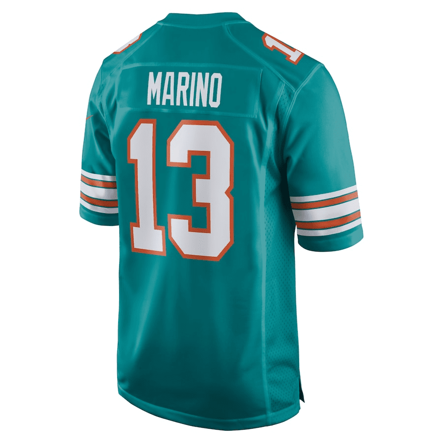 Dolphins Football Shirt Dan Marino#13 Team Name Number Shirt Fans Gift ...
