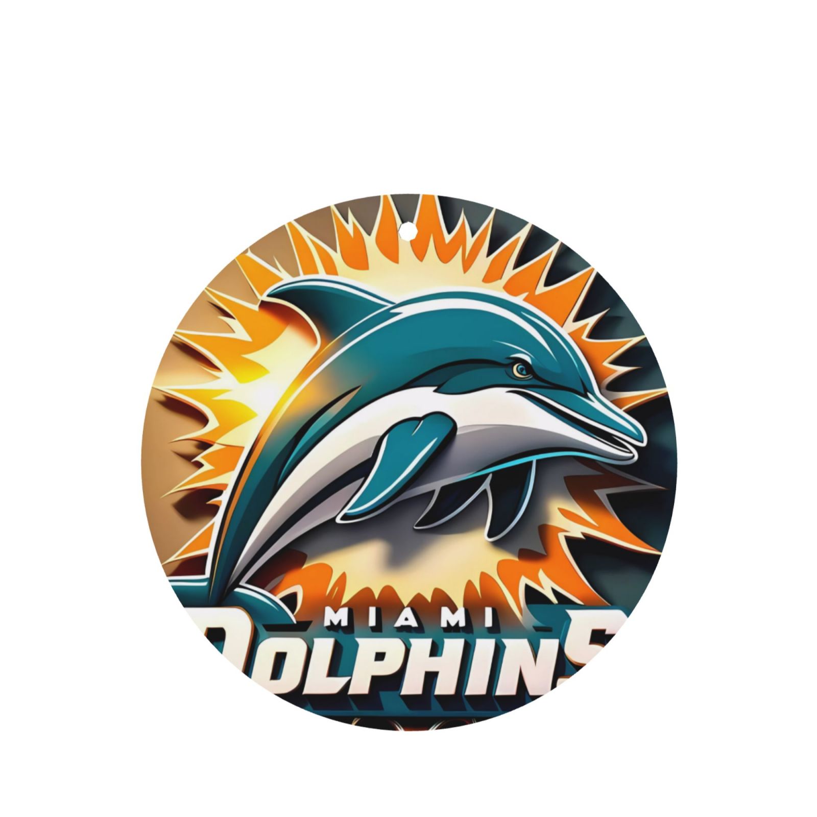 Dolphins Football Team Custom Round Fragrance Tablets with Lavender ...