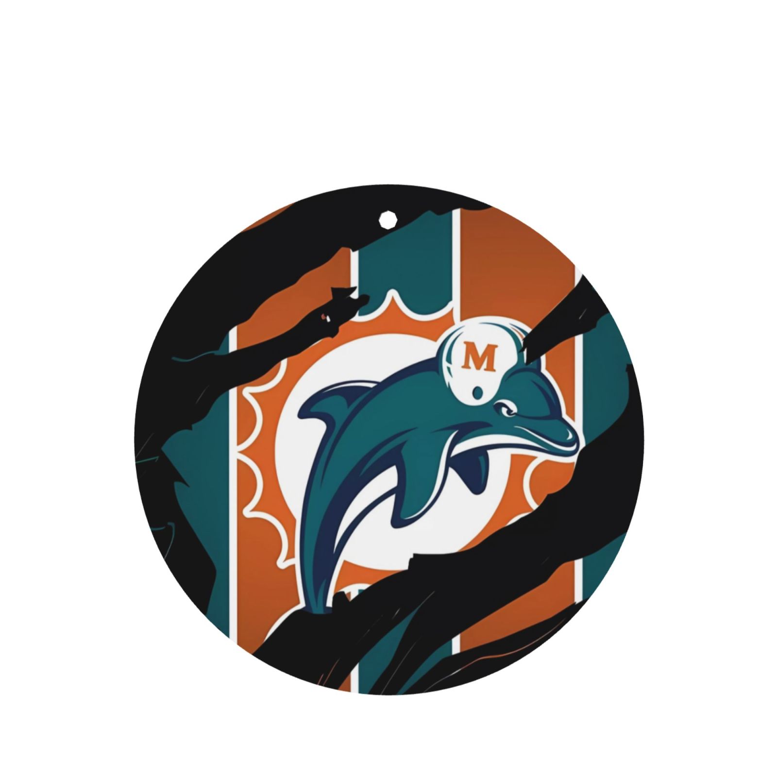 Dolphins Football Team Custom Round Fragrance Tablets with Lavender ...